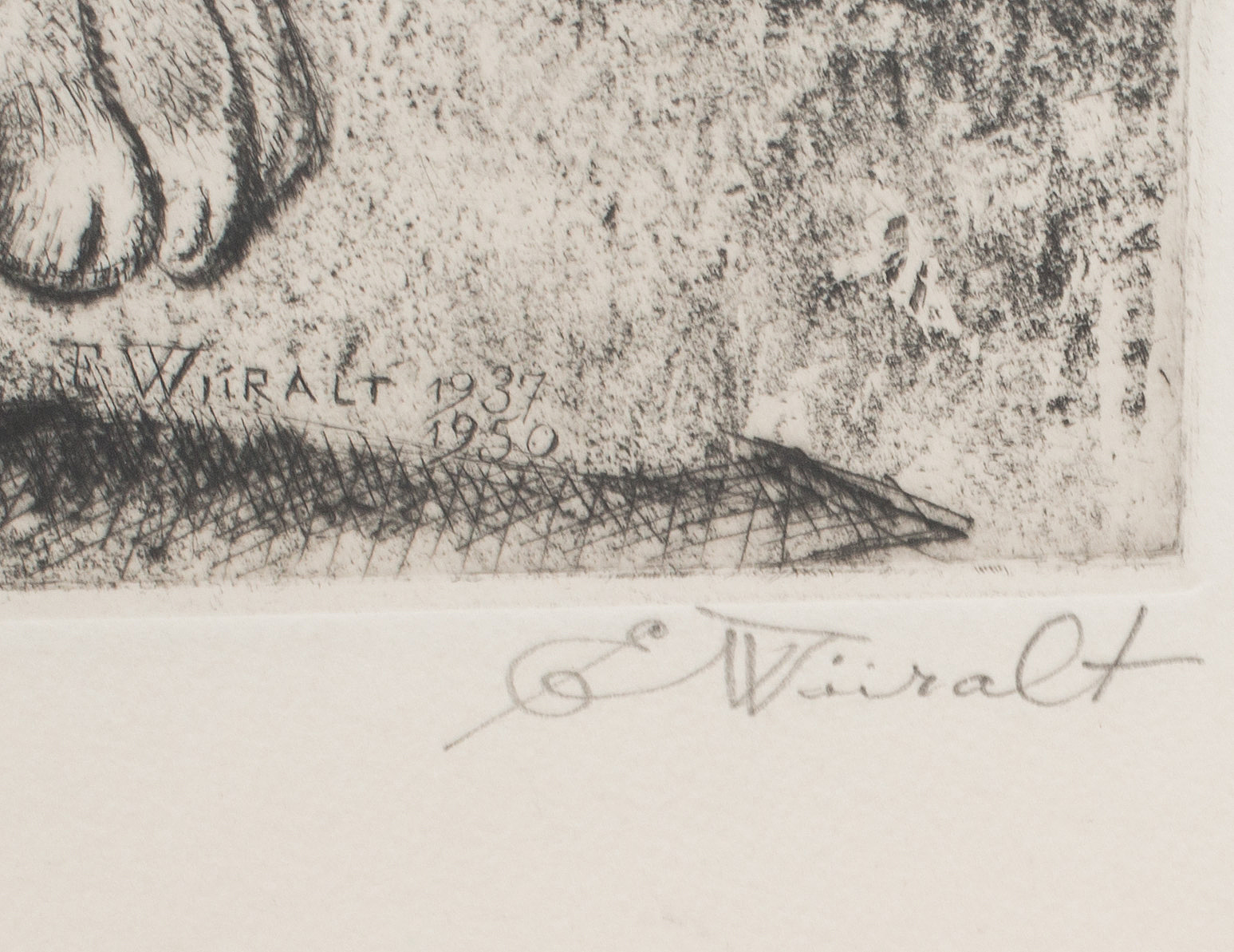 EDUARD WIIRALT, etsning, signerad. - Bukowskis