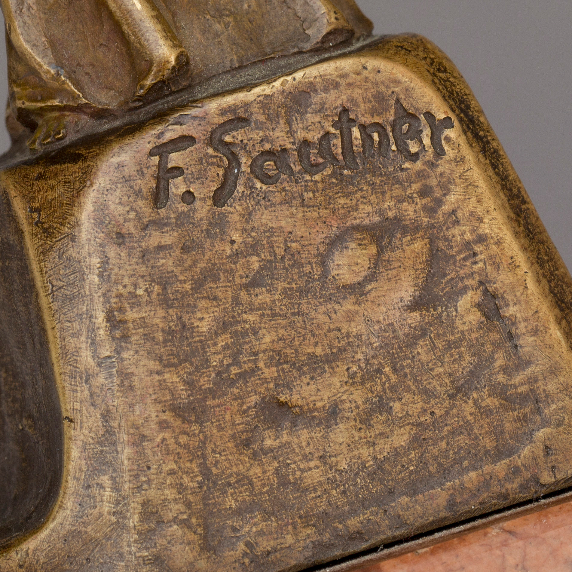 FRANZ SAUTNER, skulptur, brons, signerad. - Bukowskis