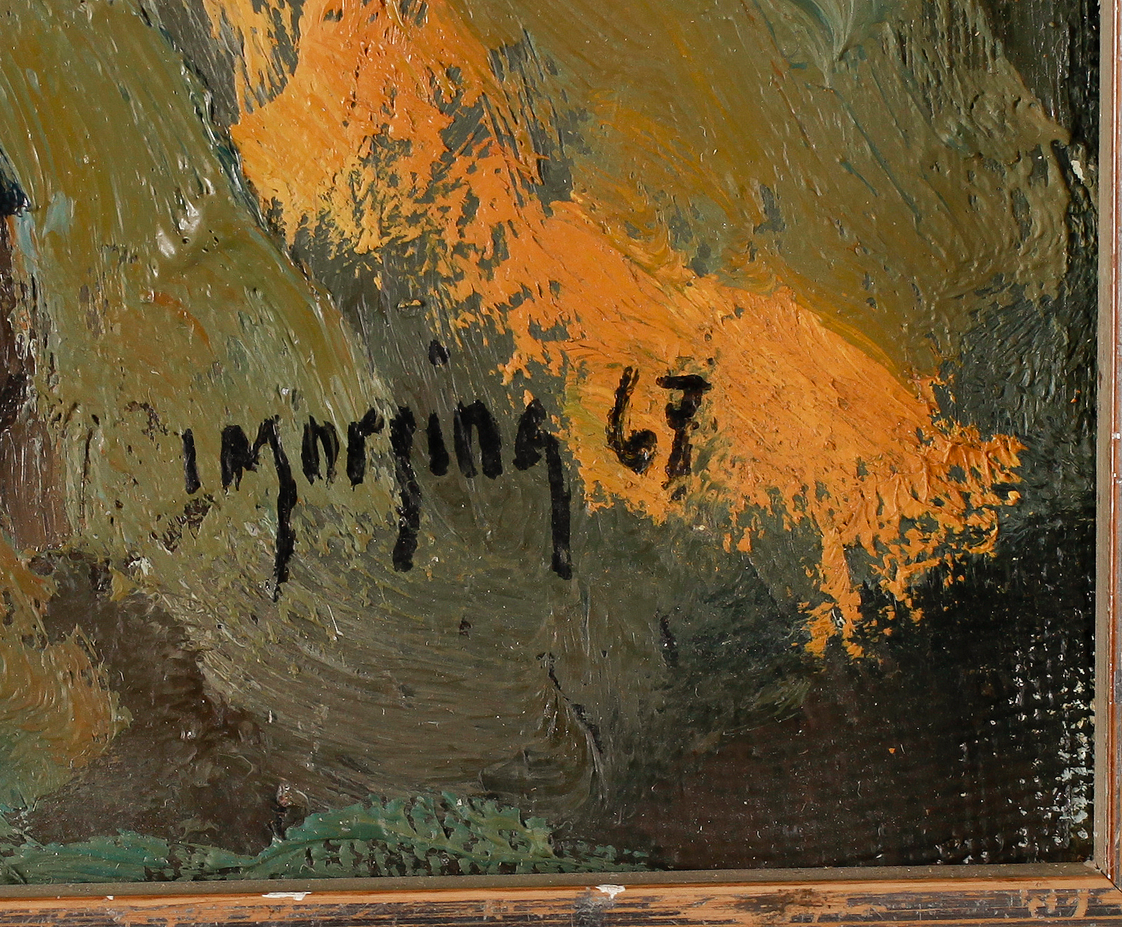 IVAR MORSING, olja på pannå, signerad och daterad -67. - Bukowskis