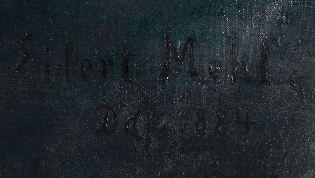 EILERT MEHL, olja på duk, signerad och daterad 1884. - Bukowskis