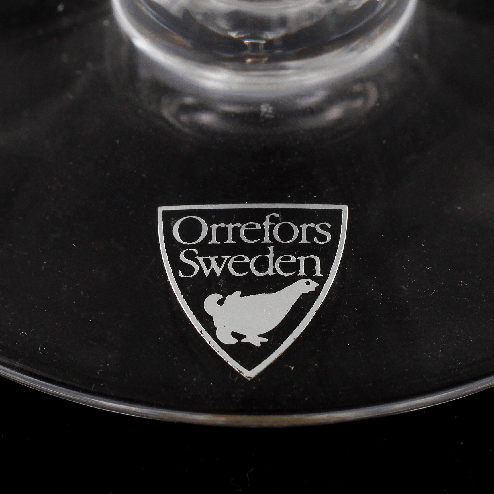 COGNACSKUPOR, 6 st samt SNAPSGLAS, 8 st,Orrefors, 1900-talets andra ...