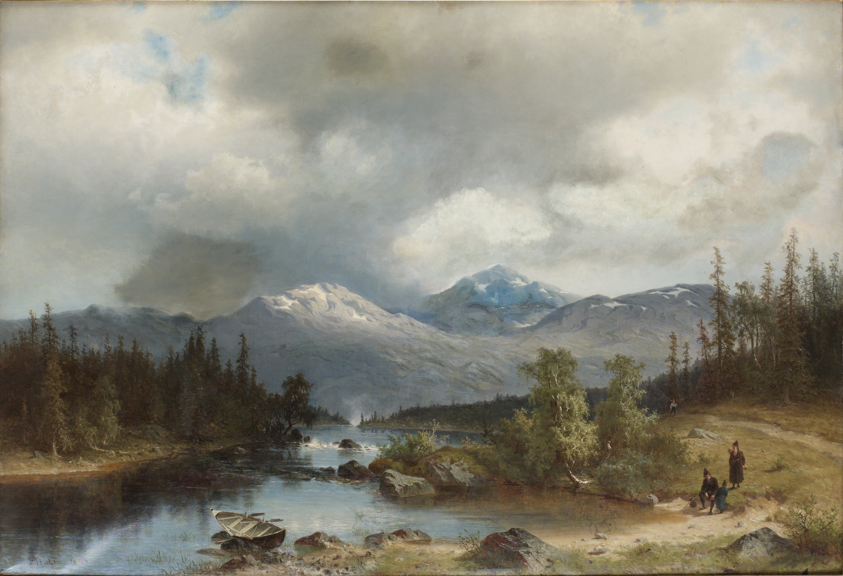 Per Daniel Holm, Bergigt skogslandskap. - Bukowskis