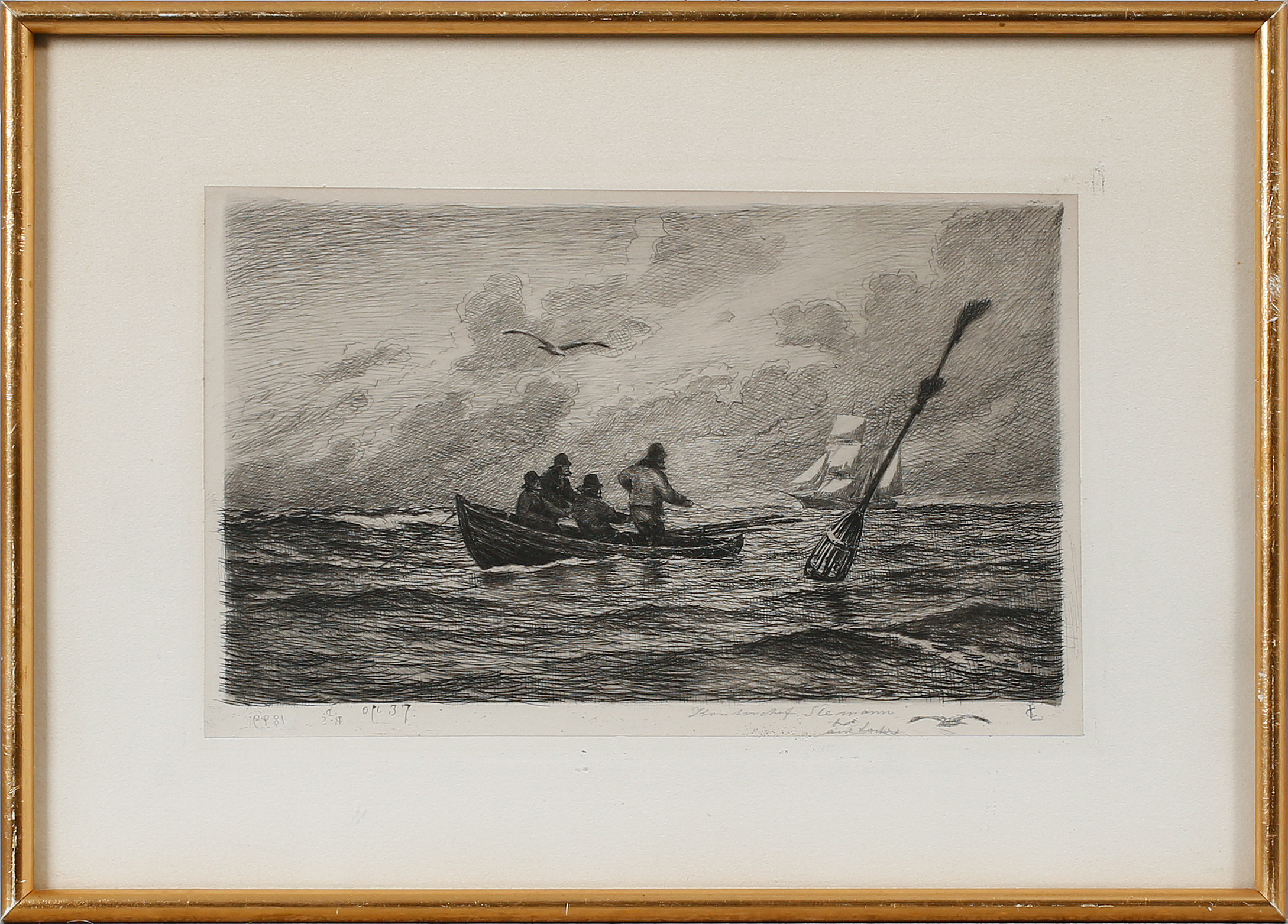 CARL LOCHER, 2 st etsningar, signerade, märkta med dedikation. - Bukowskis