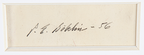 PER-ERIK BÖKLIN, gouache. Signerad och daterad -56 a tergo. - Bukowskis