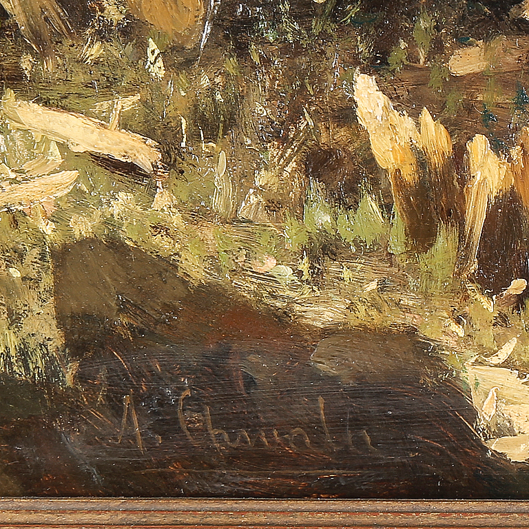 ADOLF CHWALA, Ett par, olja på pannå, signerade. - Bukowskis