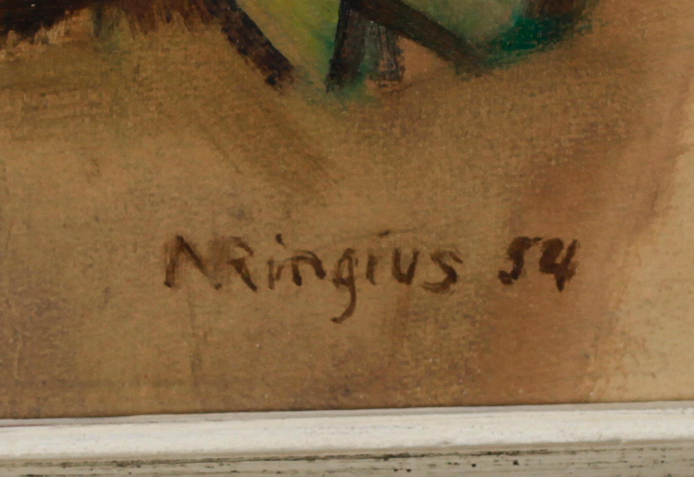 MAGDA RINGIUS, blandteknik, signerad och daterad -54. - Bukowskis