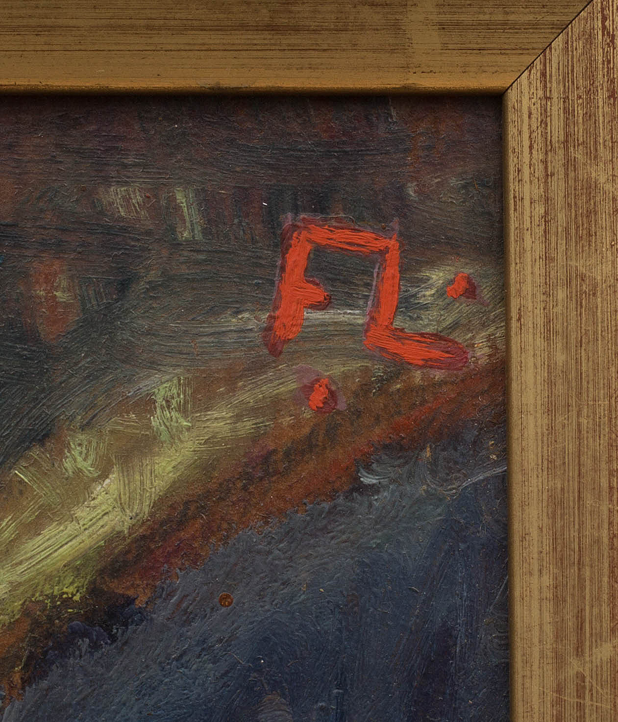 FRANS LARSSON, olja på pannå, monogramsignerad. - Bukowskis