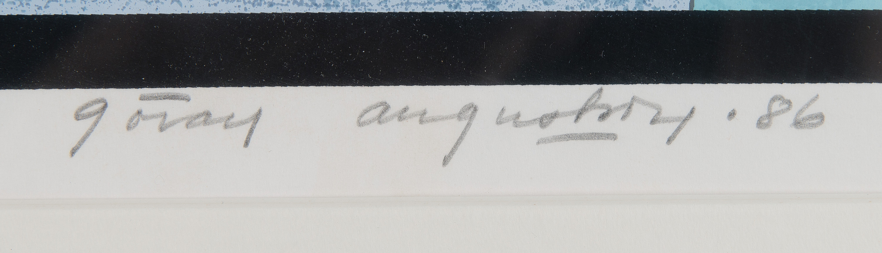 GÖRAN AUGUSTSON, serigrafi, signerad och daterad -86, numrerad 40/100 ...