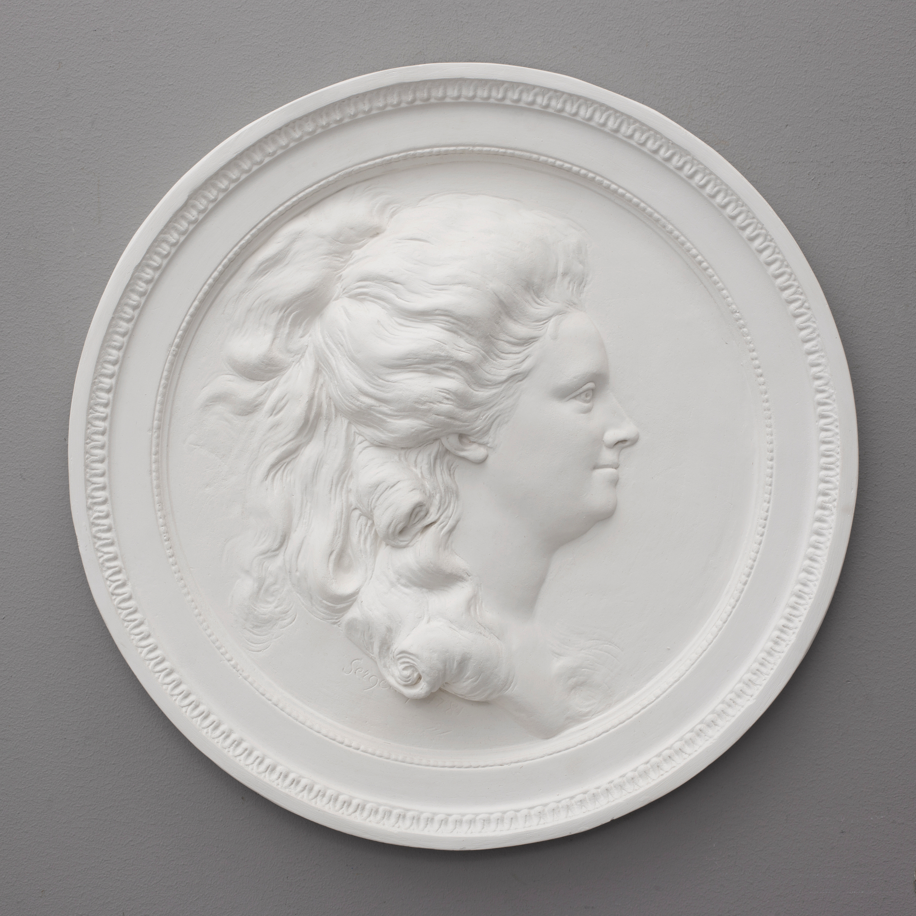 JOHAN TOBIAS SERGEL (SVERIGE), efter, väggrelief, gips, tillverkad 1988 ...