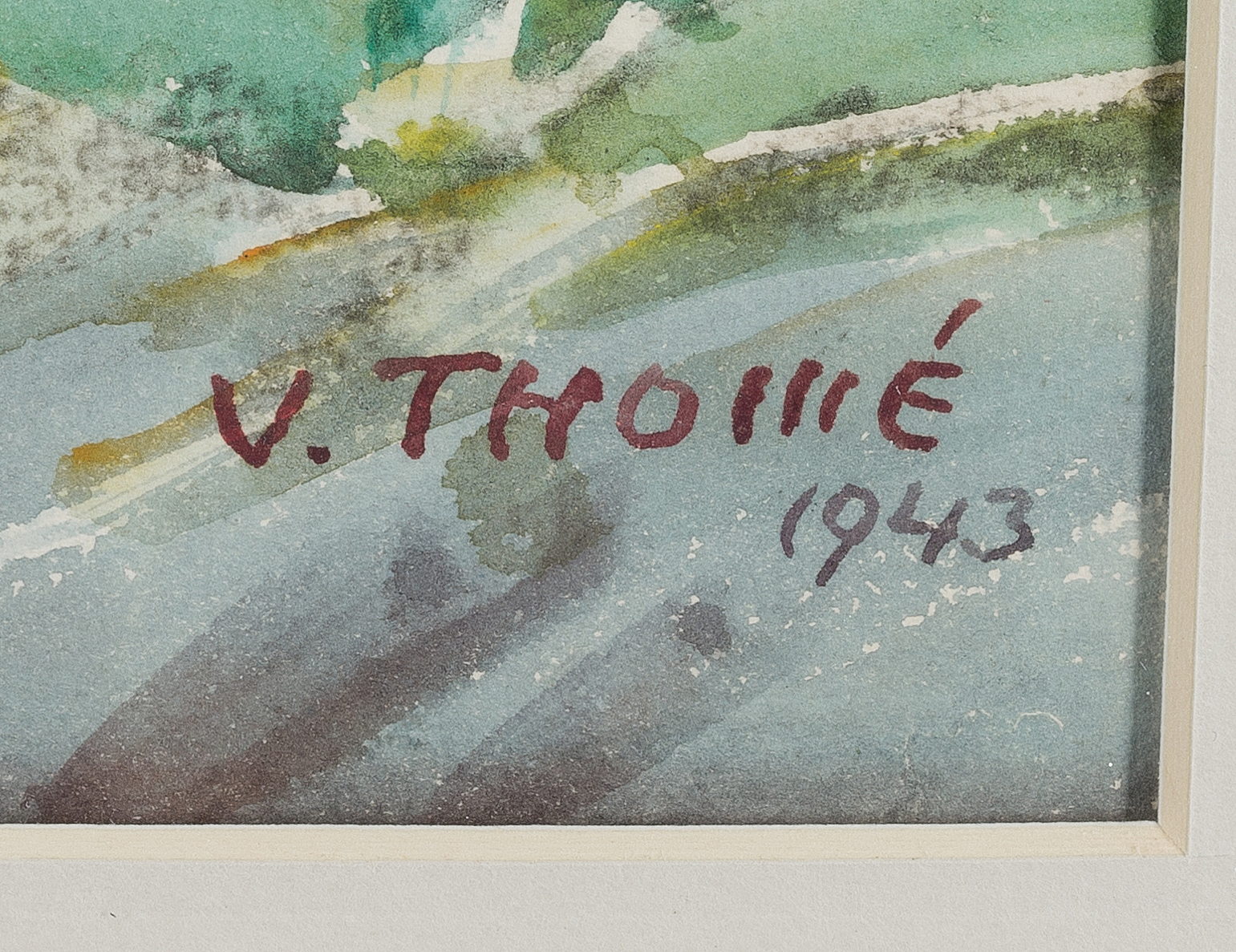 VERNER THOMÉ, akvarell, signerad och daterad 1943. - Bukowskis