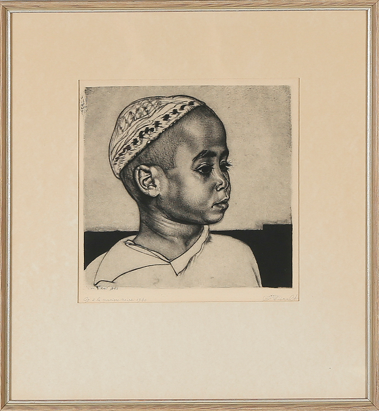 EDUARD WIIRALT, mezzotint, 1940, signerad och daterad. - Bukowskis