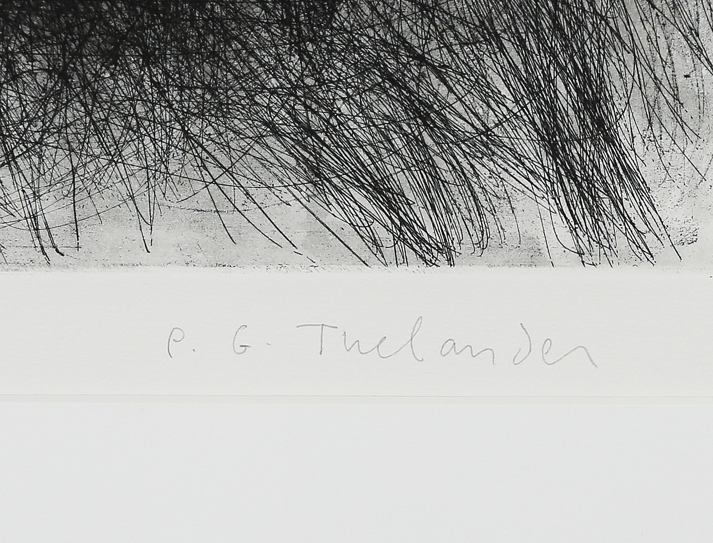 PÄR GUNNAR THELANDER, färgetsning, signerad och numrerad 73/90. - Bukowskis