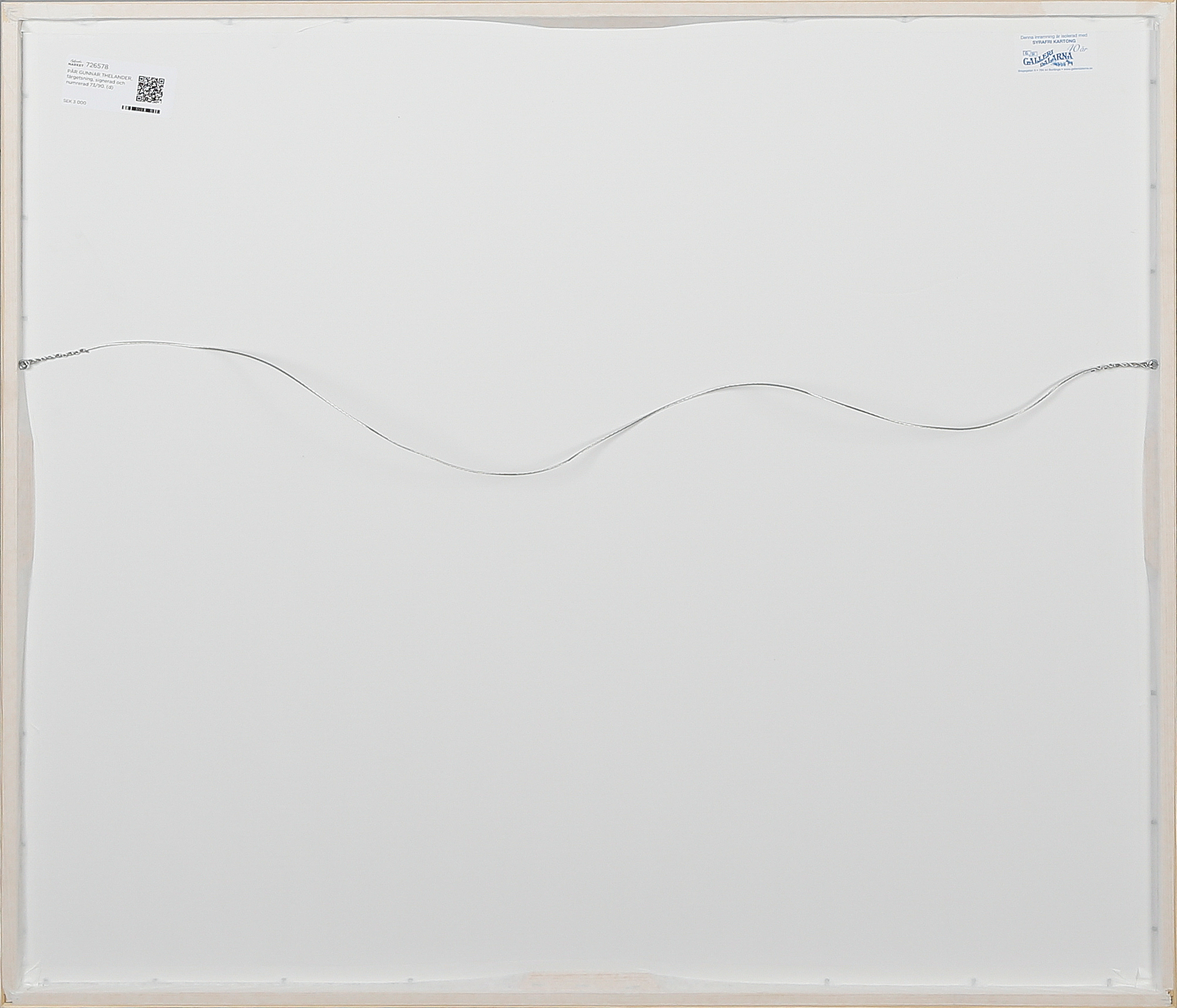 PÄR GUNNAR THELANDER, färgetsning, signerad och numrerad 73/90. - Bukowskis