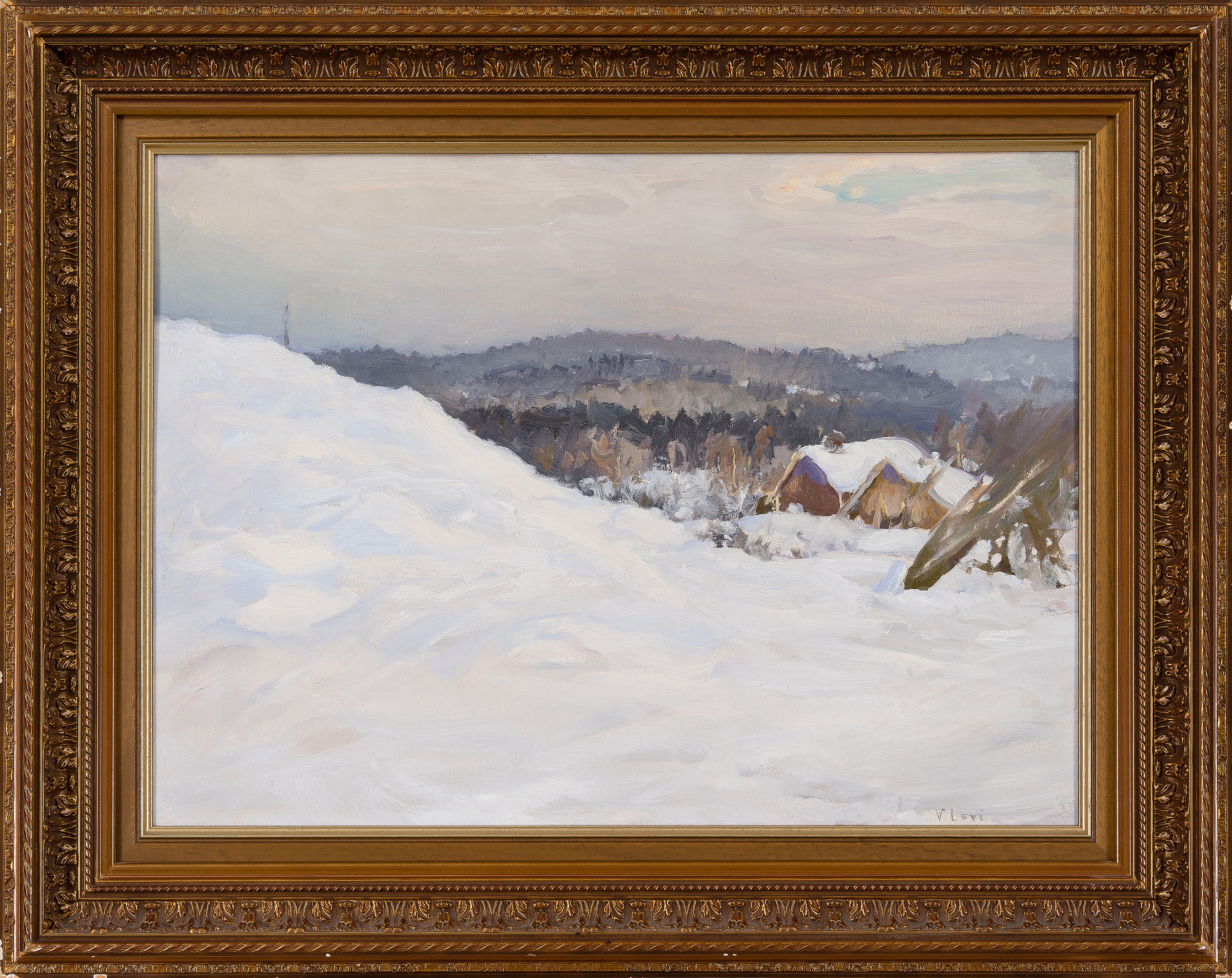VASILI LEVI, WINTER LANDSCAPE. - Bukowskis