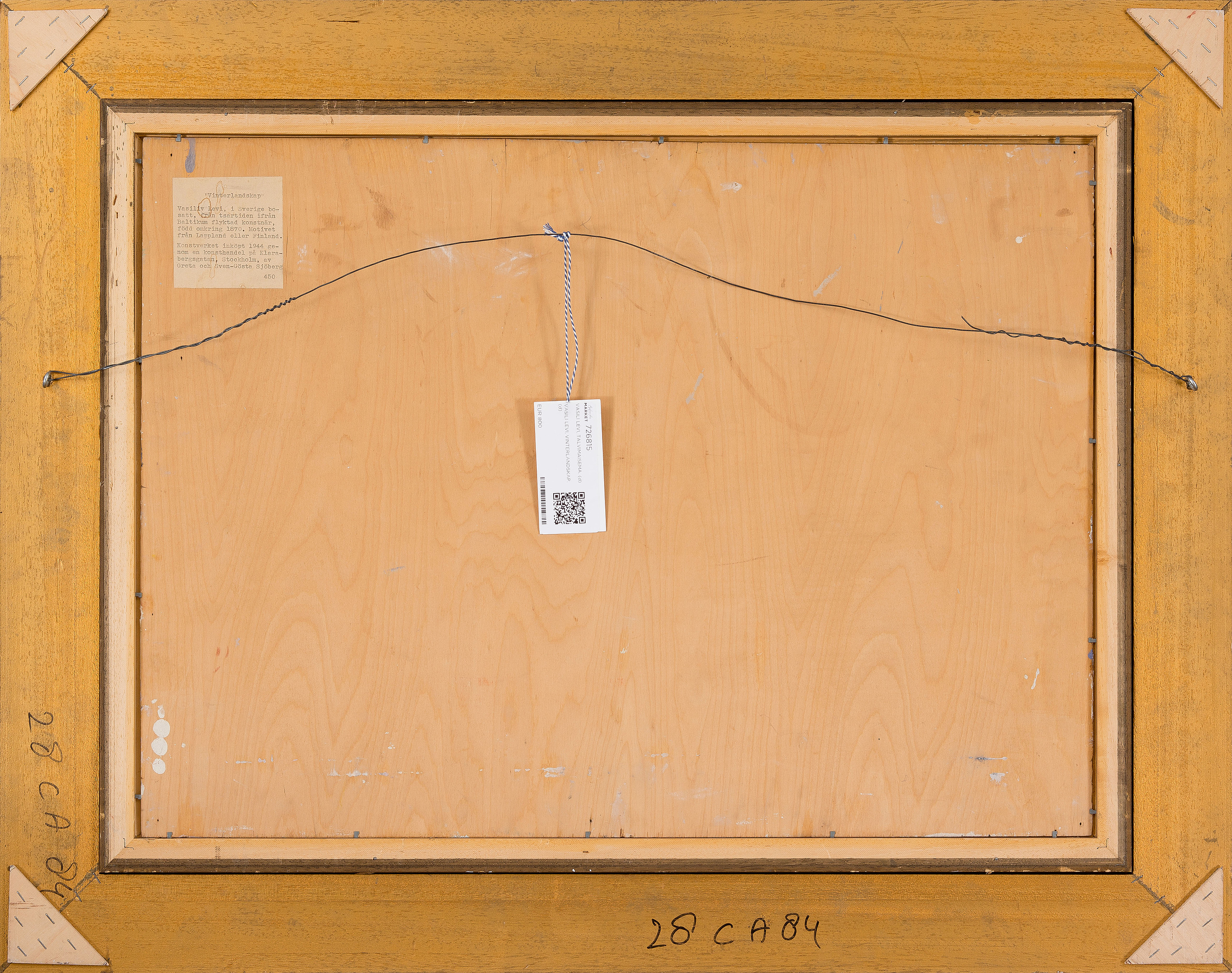 VASILI LEVI, WINTER LANDSCAPE. - Bukowskis