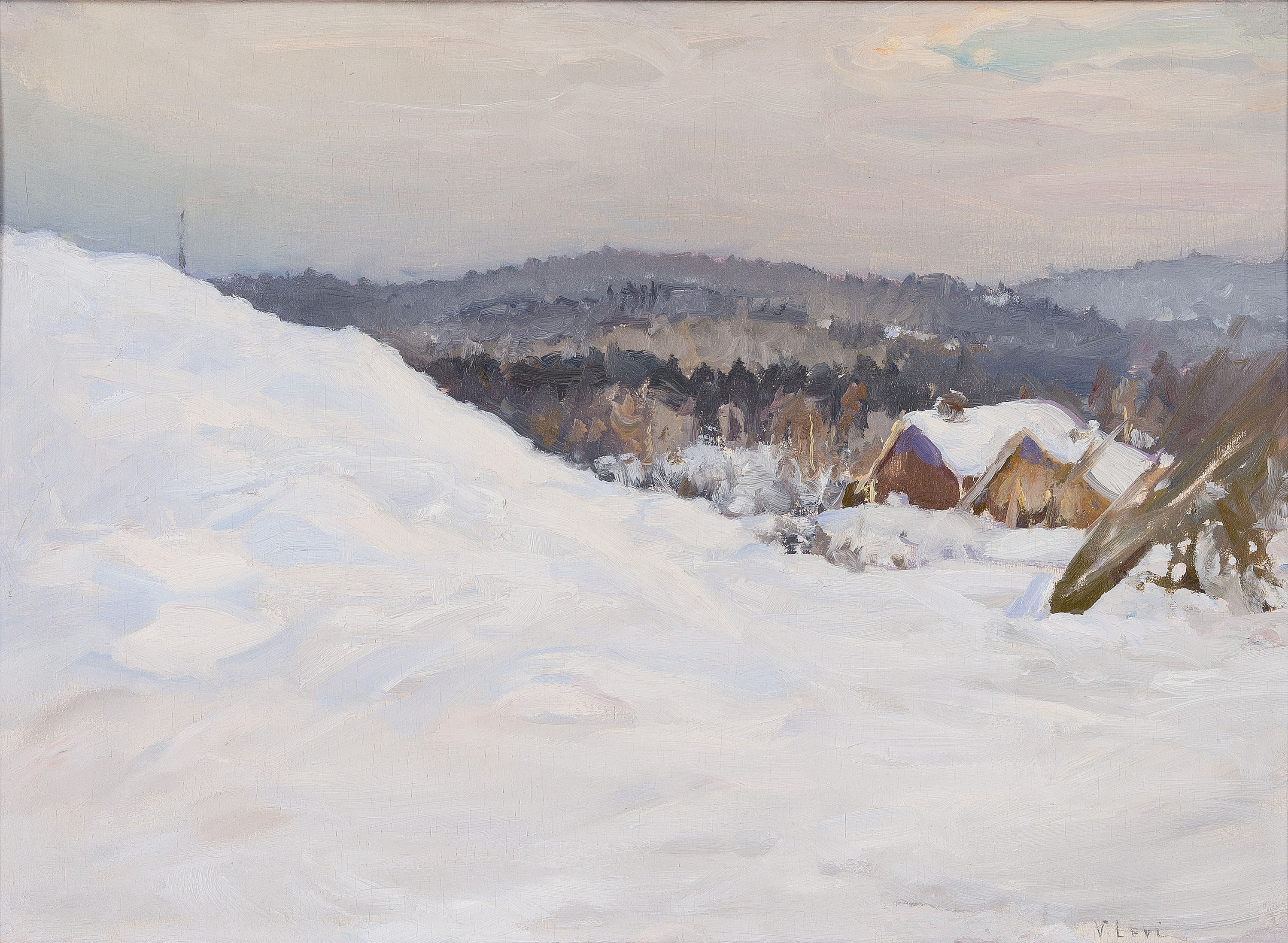 VASILI LEVI, WINTER LANDSCAPE. - Bukowskis