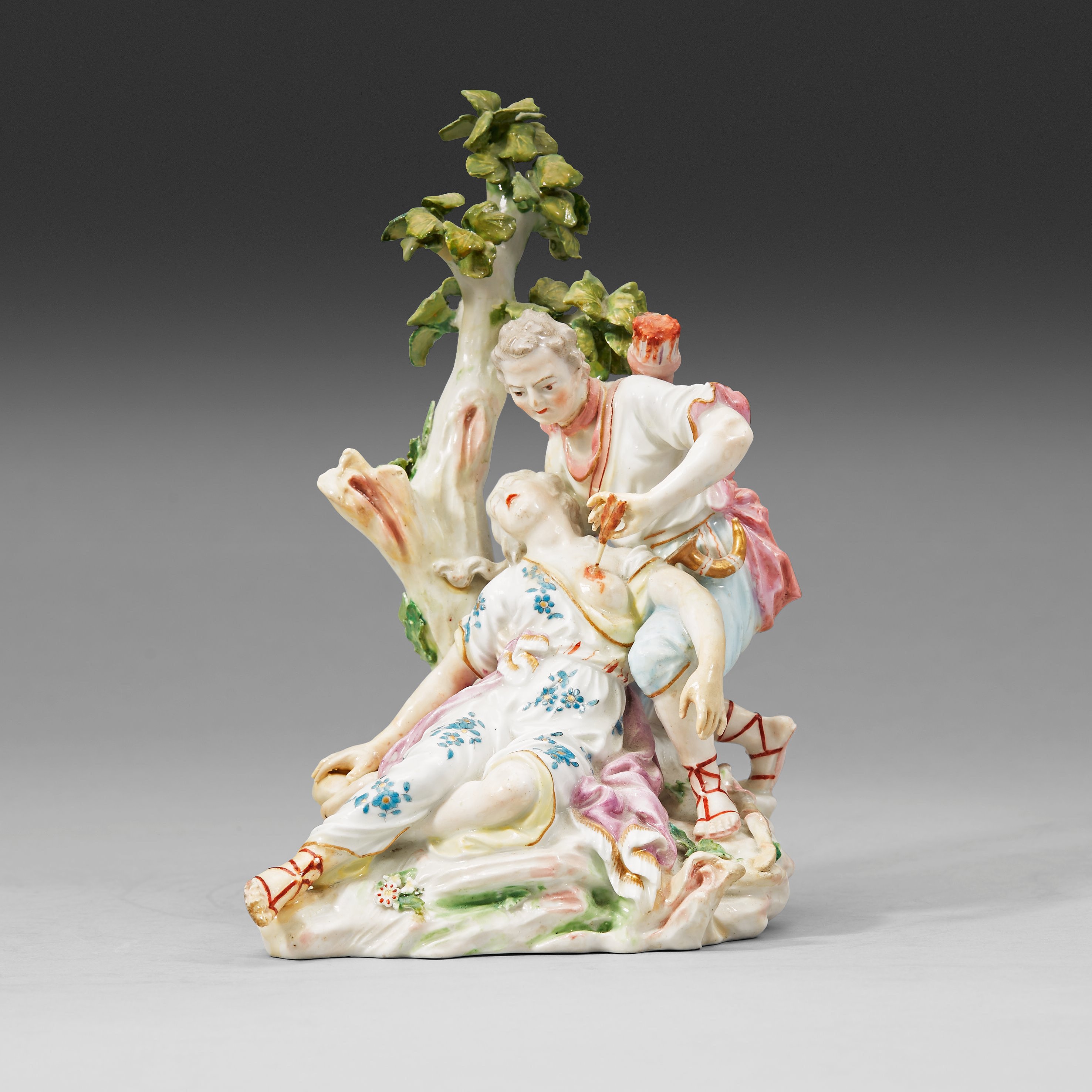 A Derby porcelain figure representing Procris and Cephalis, 1770-75 ...