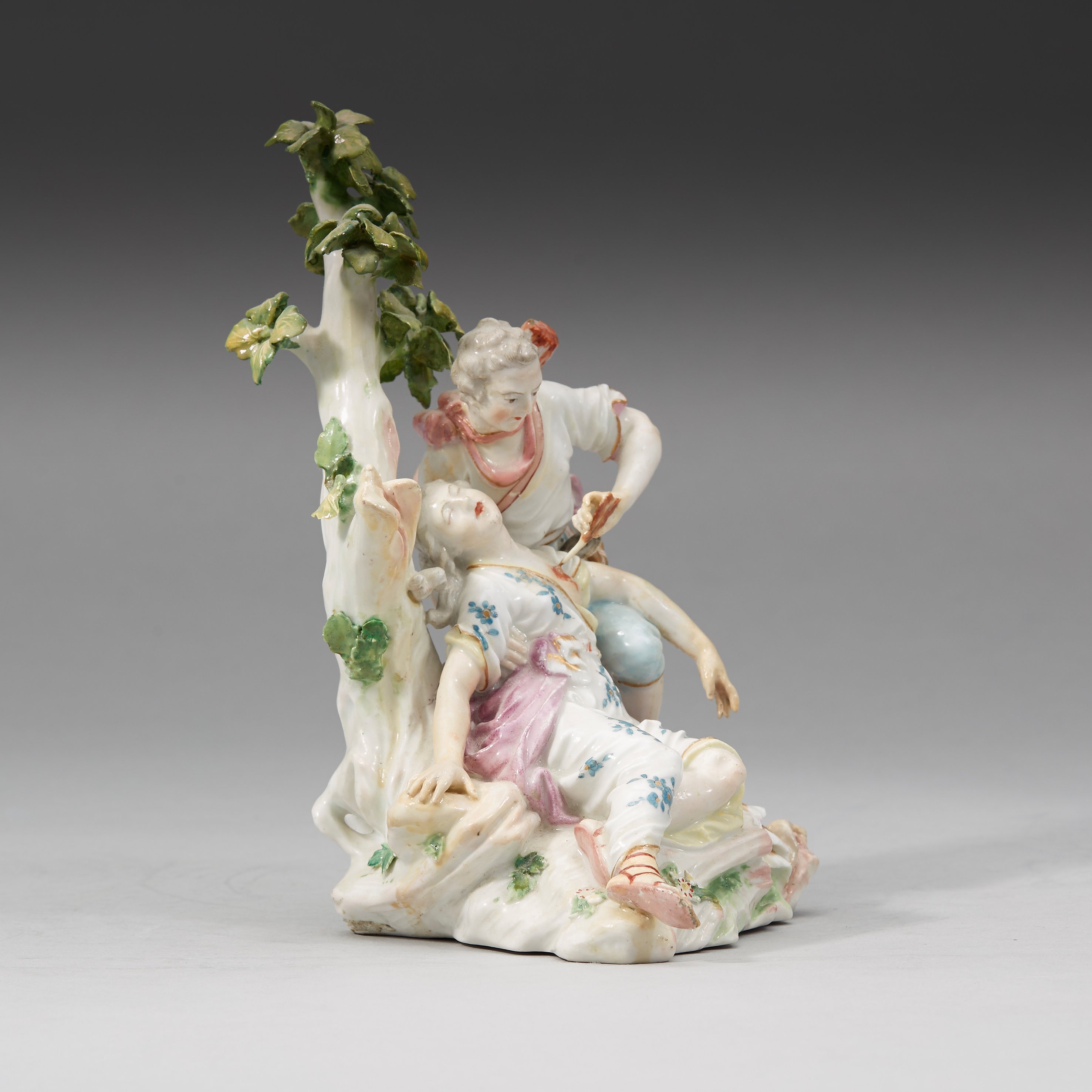 A Derby porcelain figure representing Procris and Cephalis, 1770-75 ...