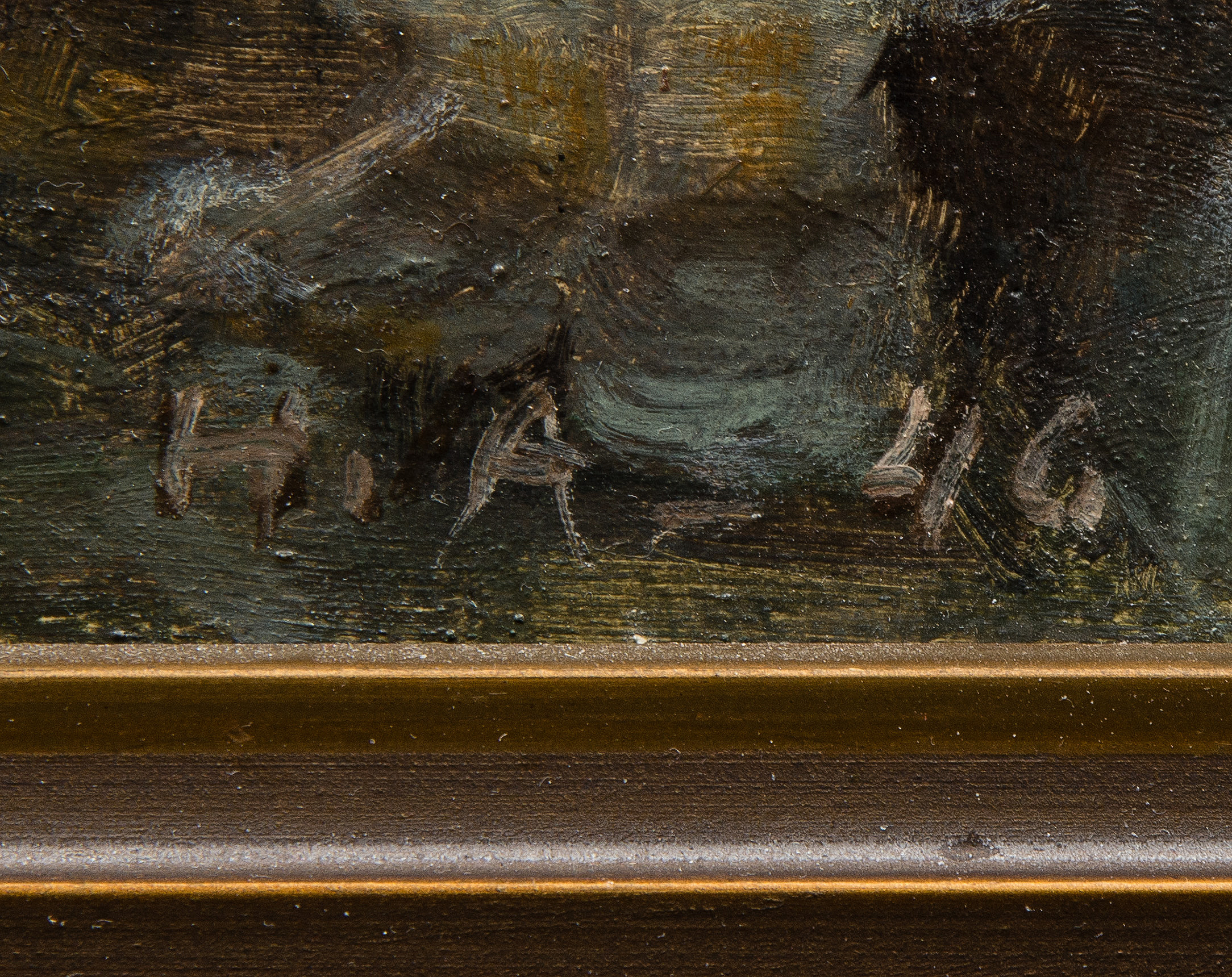 HANNES AUTERE, olja på masonit, signerad H.A -46. - Bukowskis