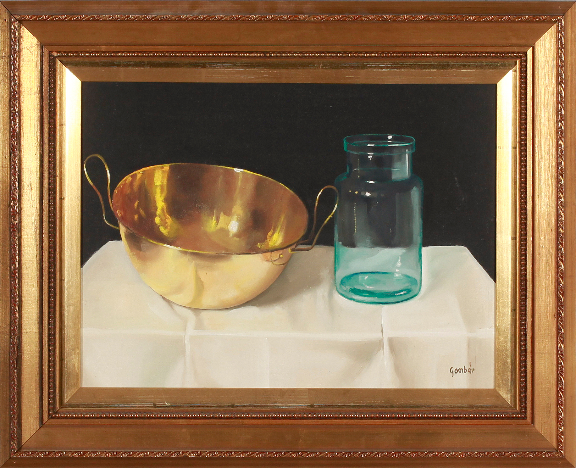 ANDRÁS GOMBÁR, olja på duk, signerad. - Bukowskis