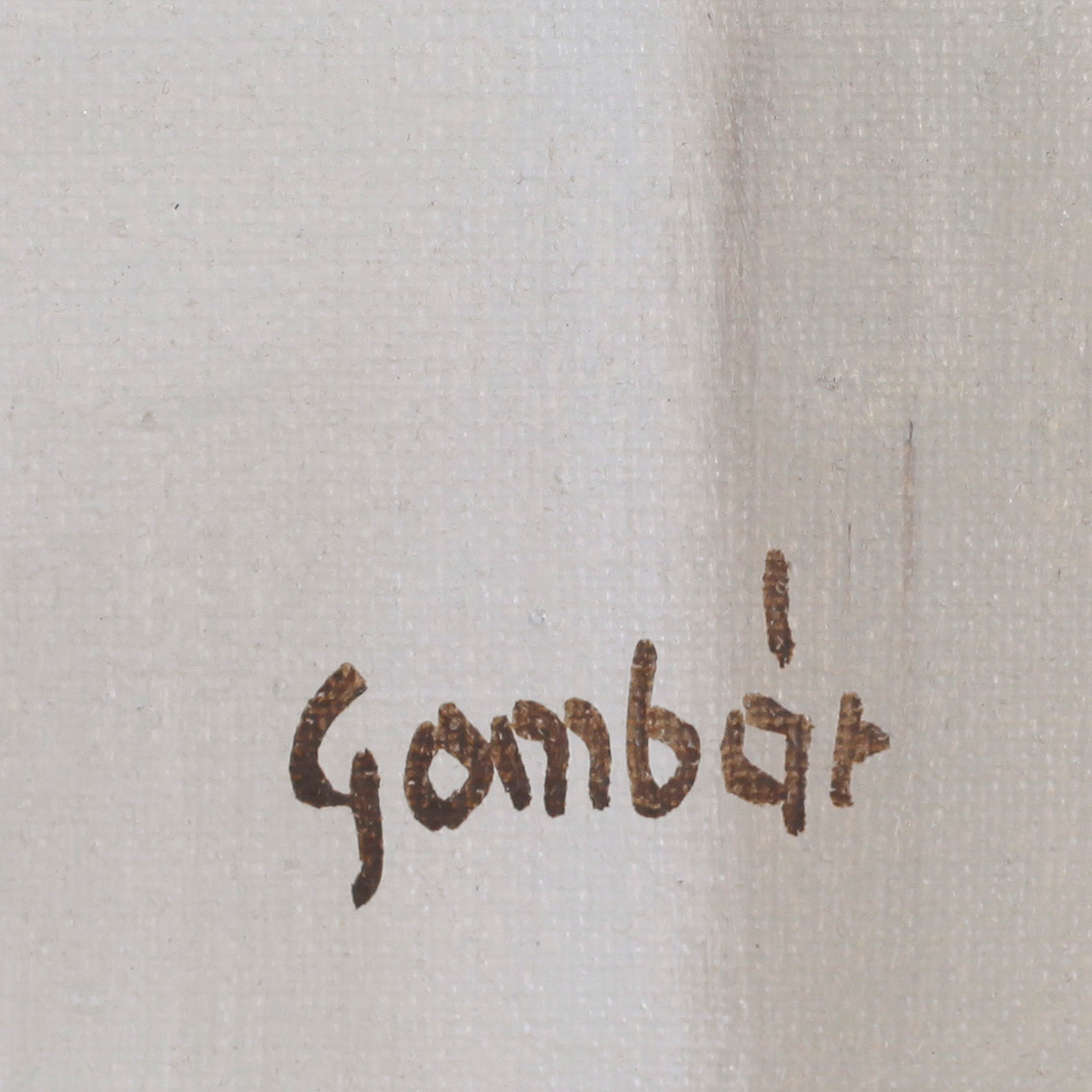 ANDRÁS GOMBÁR, olja på duk, signerad. - Bukowskis