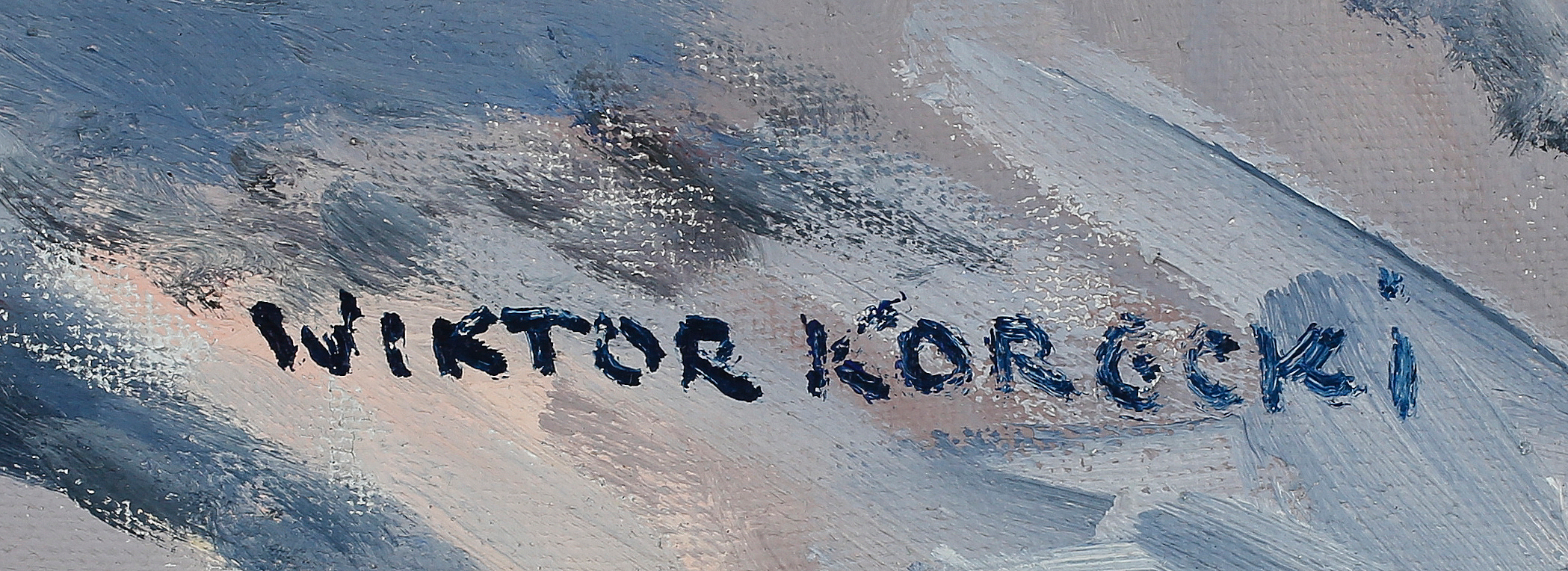 WIKTOR KORECKI, olja på duk, signerad, - Bukowskis