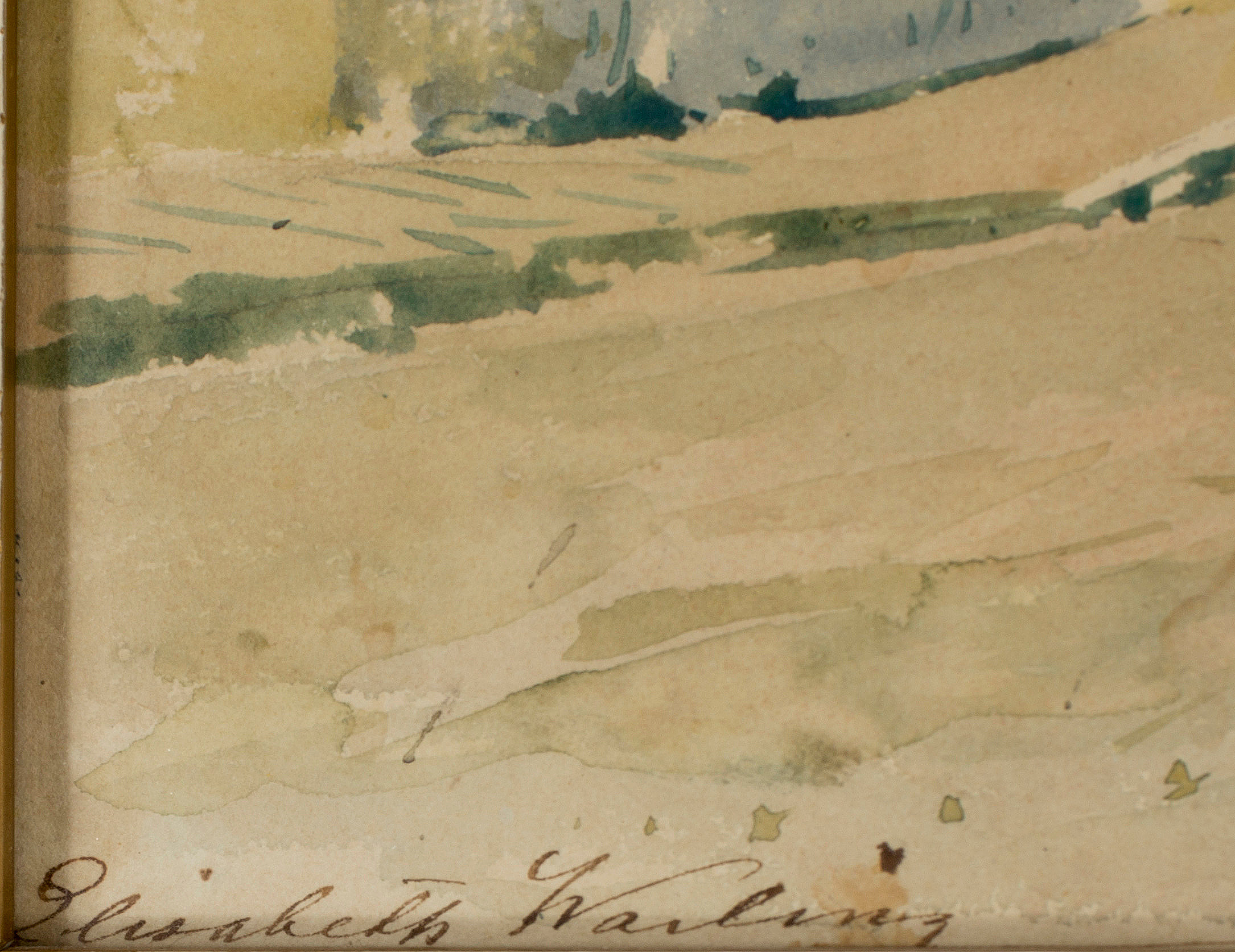 ELISABETH WARLING, akvarell, signerad. - Bukowskis