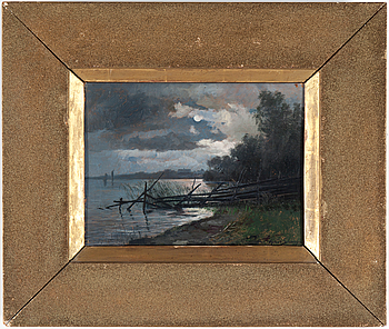 KONRAD SIMONSSON, olja på pannå, signerad. - Bukowskis