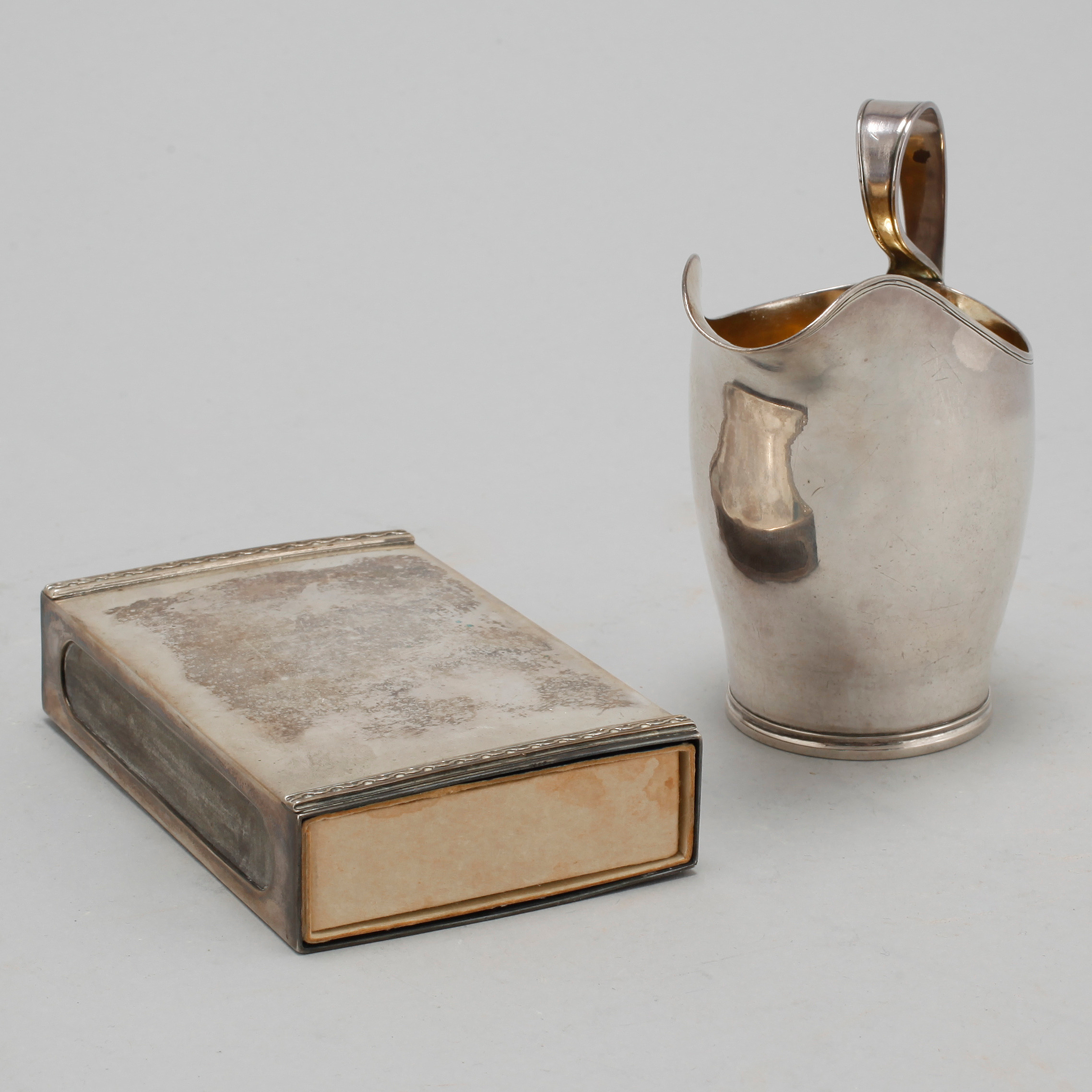 GRÄDDKANNA, silver, Carl Magnus Ryberg, Sthlm, 1817 samt ...