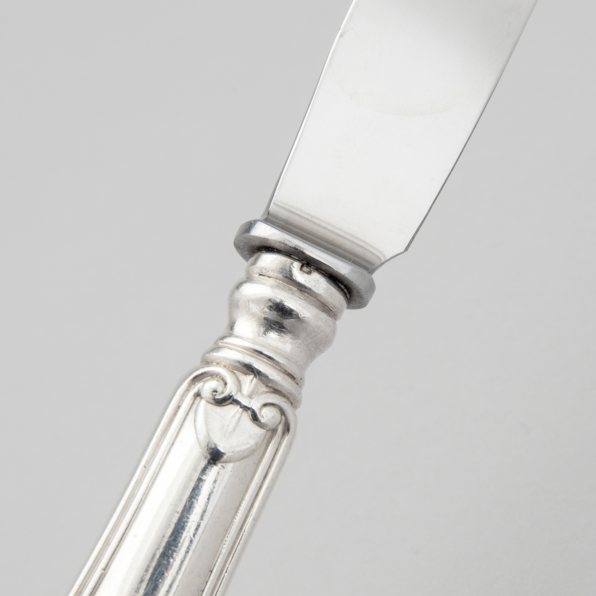 BESTICK, 7+2+2 st, silver, bl a Gabriel Dahlberg, Lund, 1862. Vikt ca ...