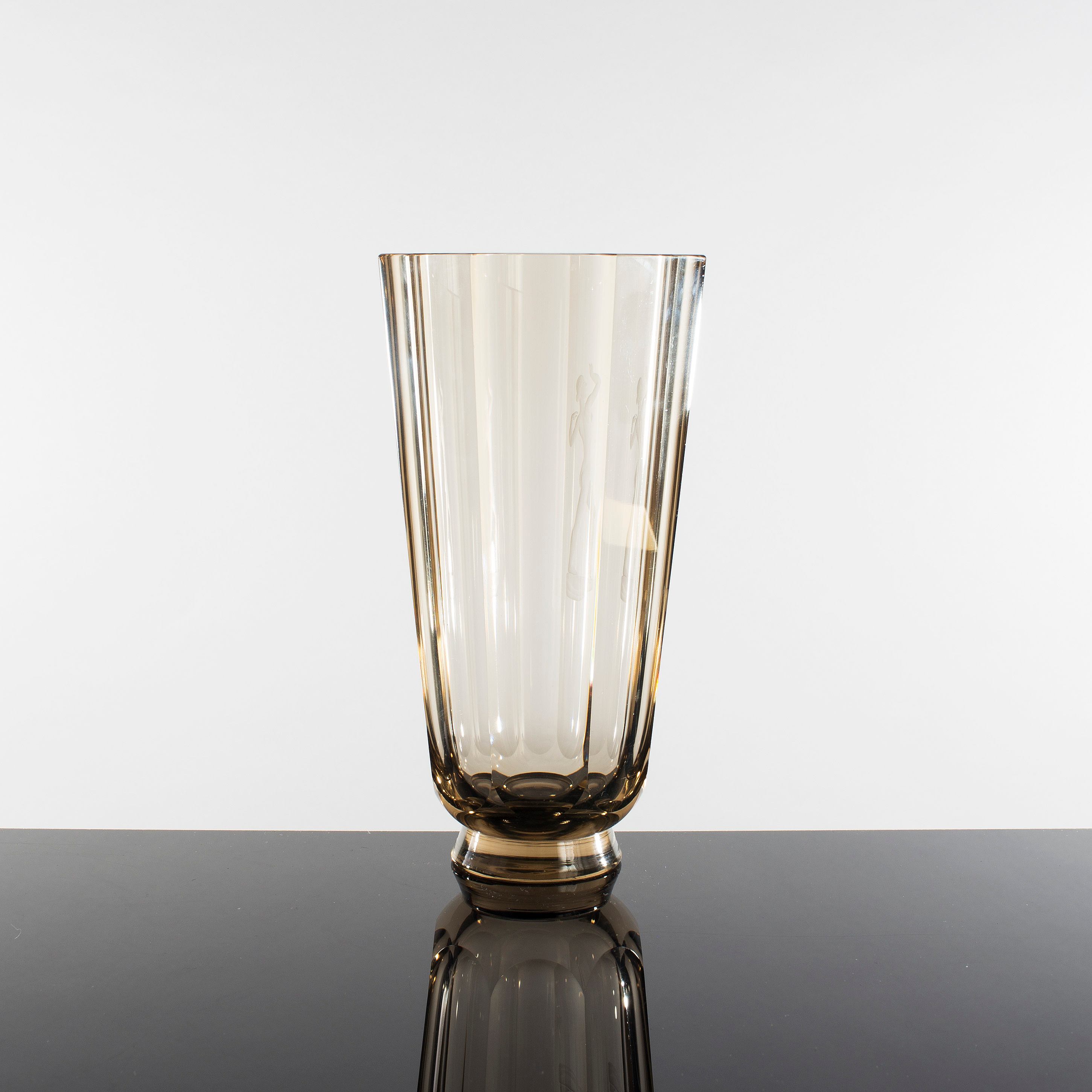 SIMON GATE, vas, glas, Orrefors 1938. - Bukowskis