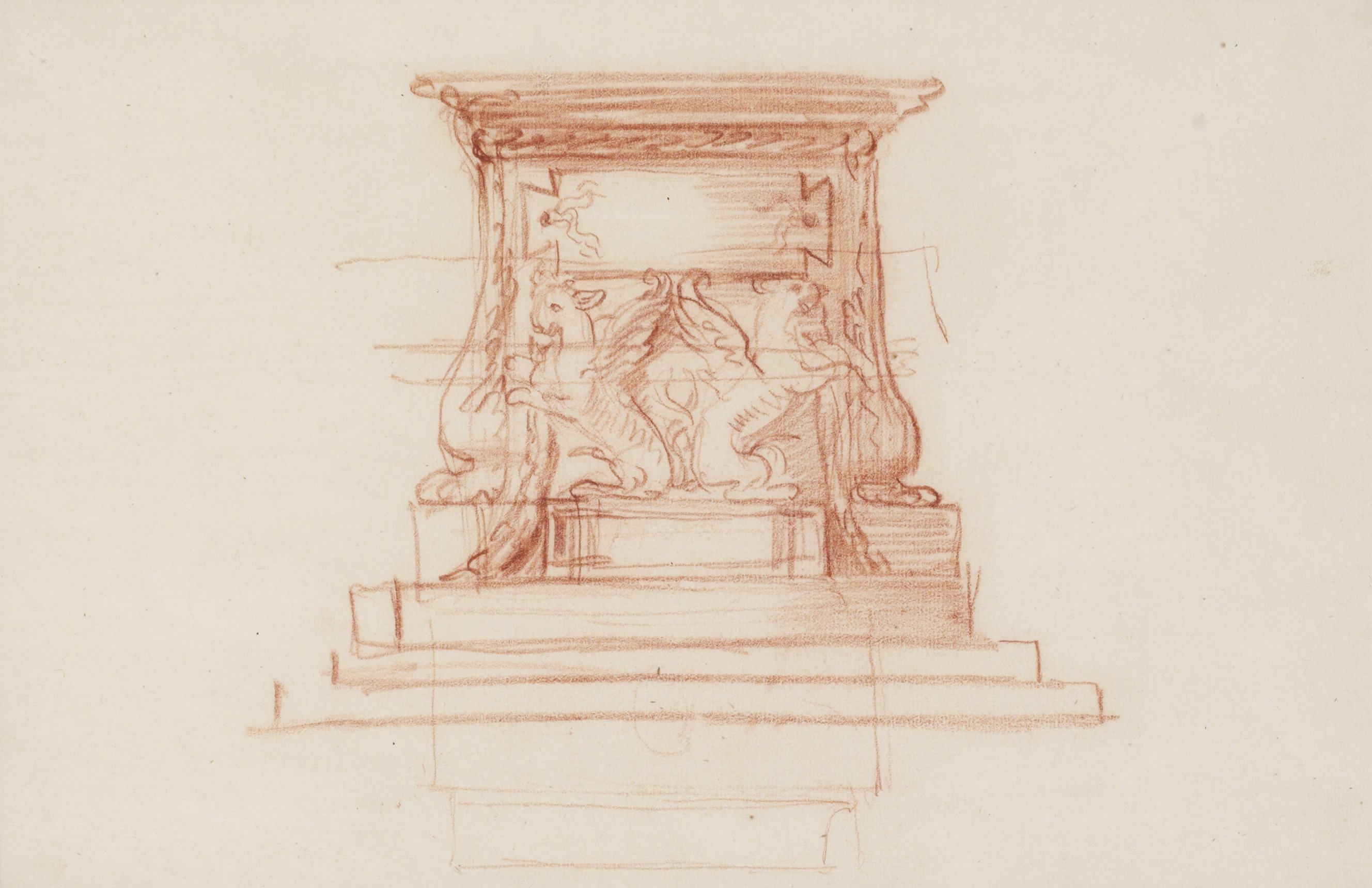 Johan Tobias Sergel, Studie till fundament. - Bukowskis