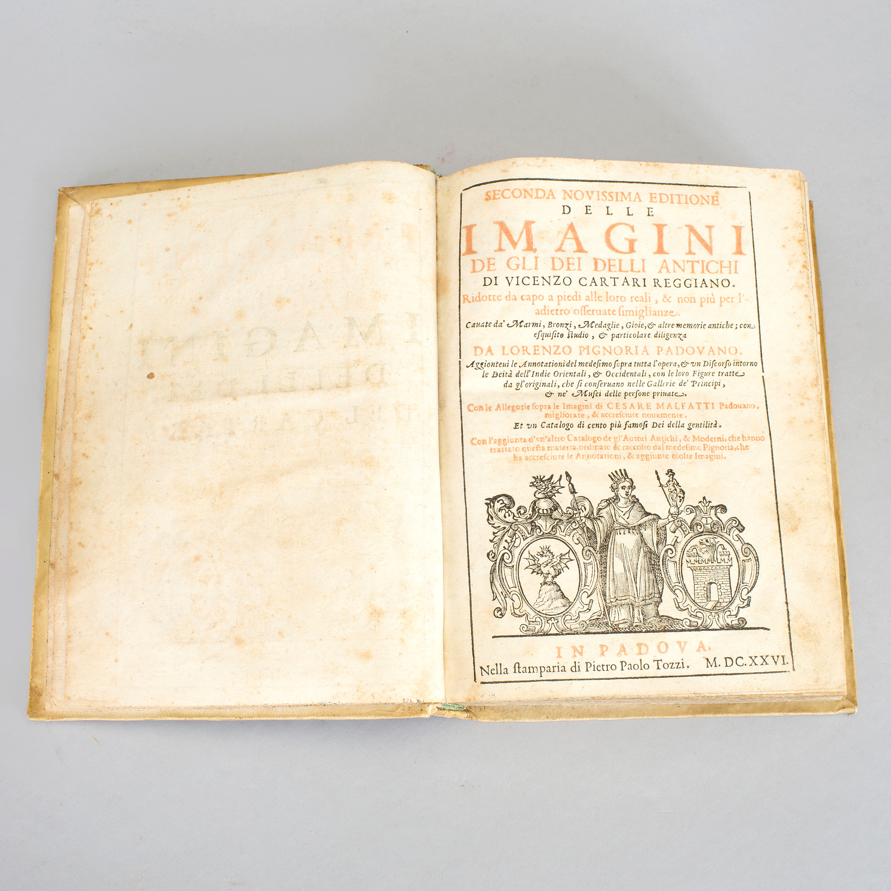 VINCENZO CARTARI (ca 1531-1569), Le Imagini de gli dei delli antichi ...