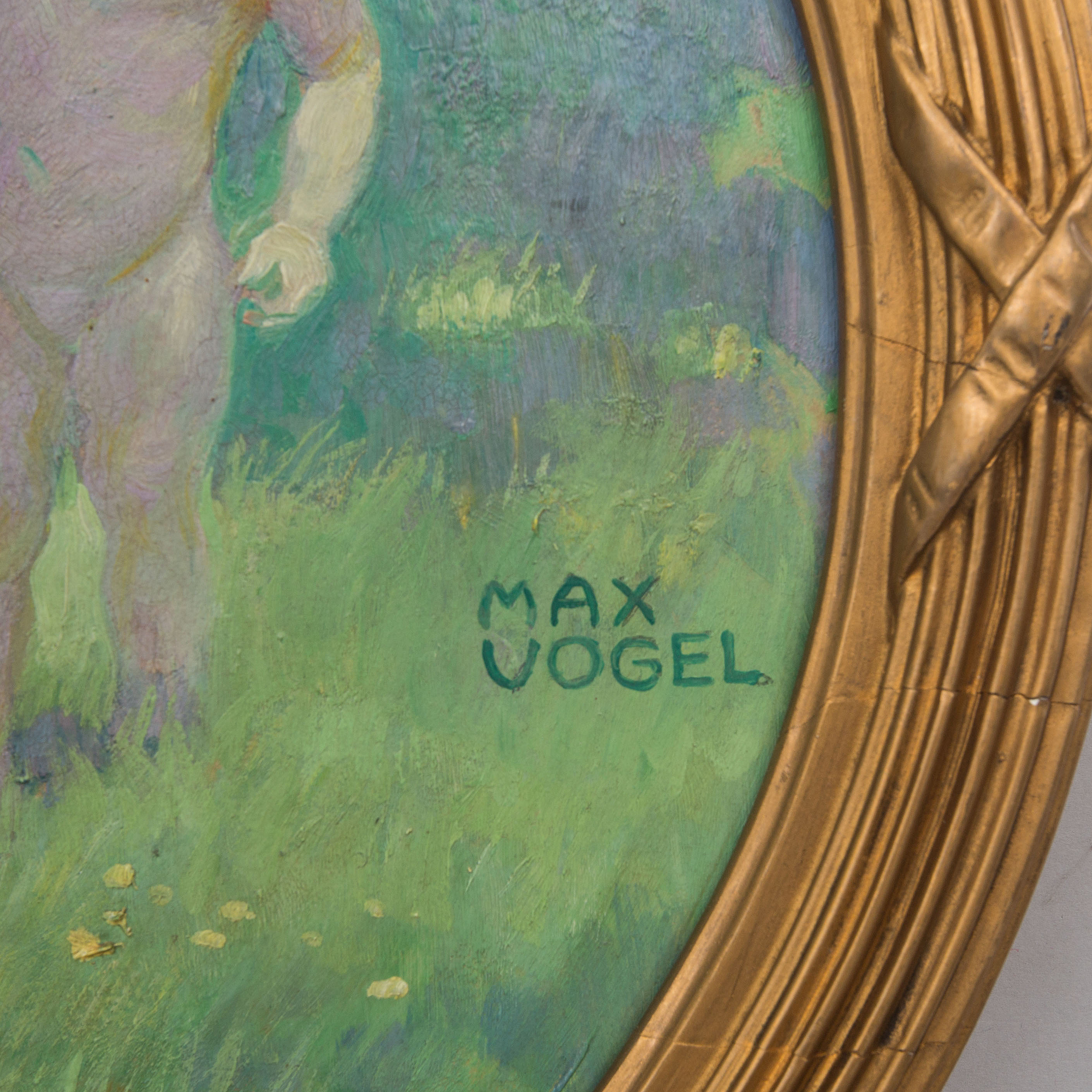 HEINRICH MAX VOGEL, olja på pannå, signerad. - Bukowskis