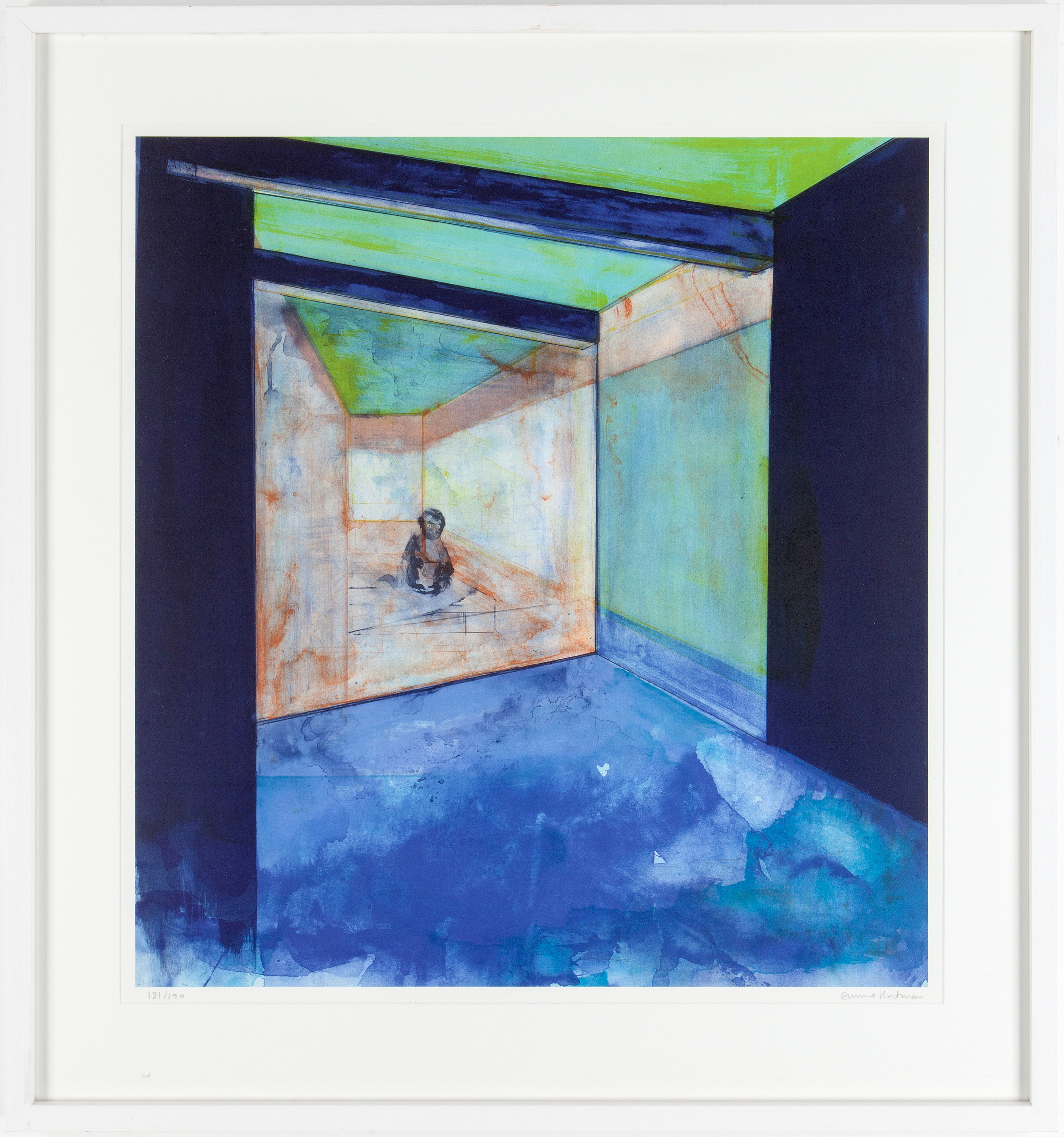 EMMA HARTMAN, Färglitografi, signerad med blyerts och numrerad 181/190 ...