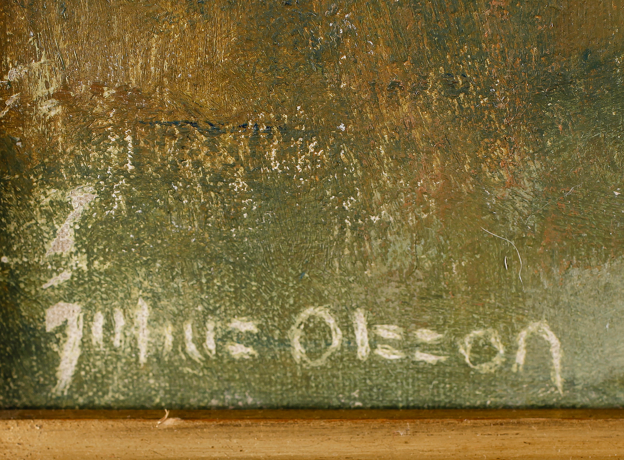 JULIUS OLSSON, olja på duk, signerad. - Bukowskis