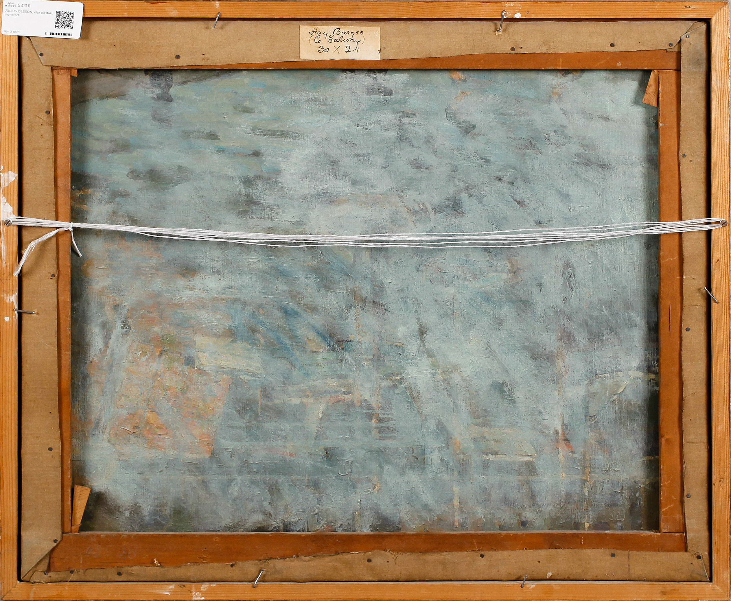 JULIUS OLSSON, olja på duk, signerad. - Bukowskis