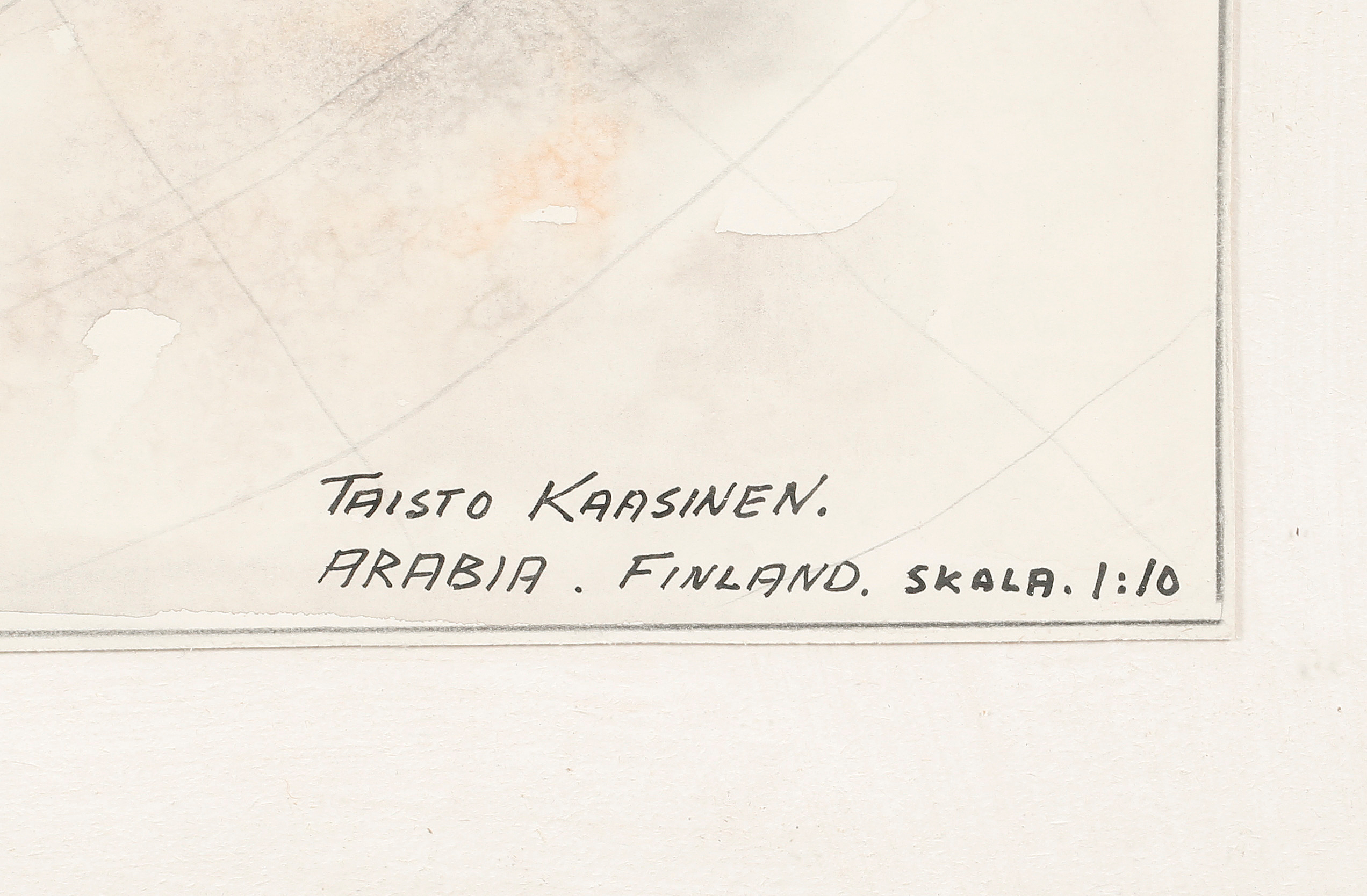 TAISTO KAASINEN, blandteknik, signerad Taisto Kaasinen Arabia, Finland ...