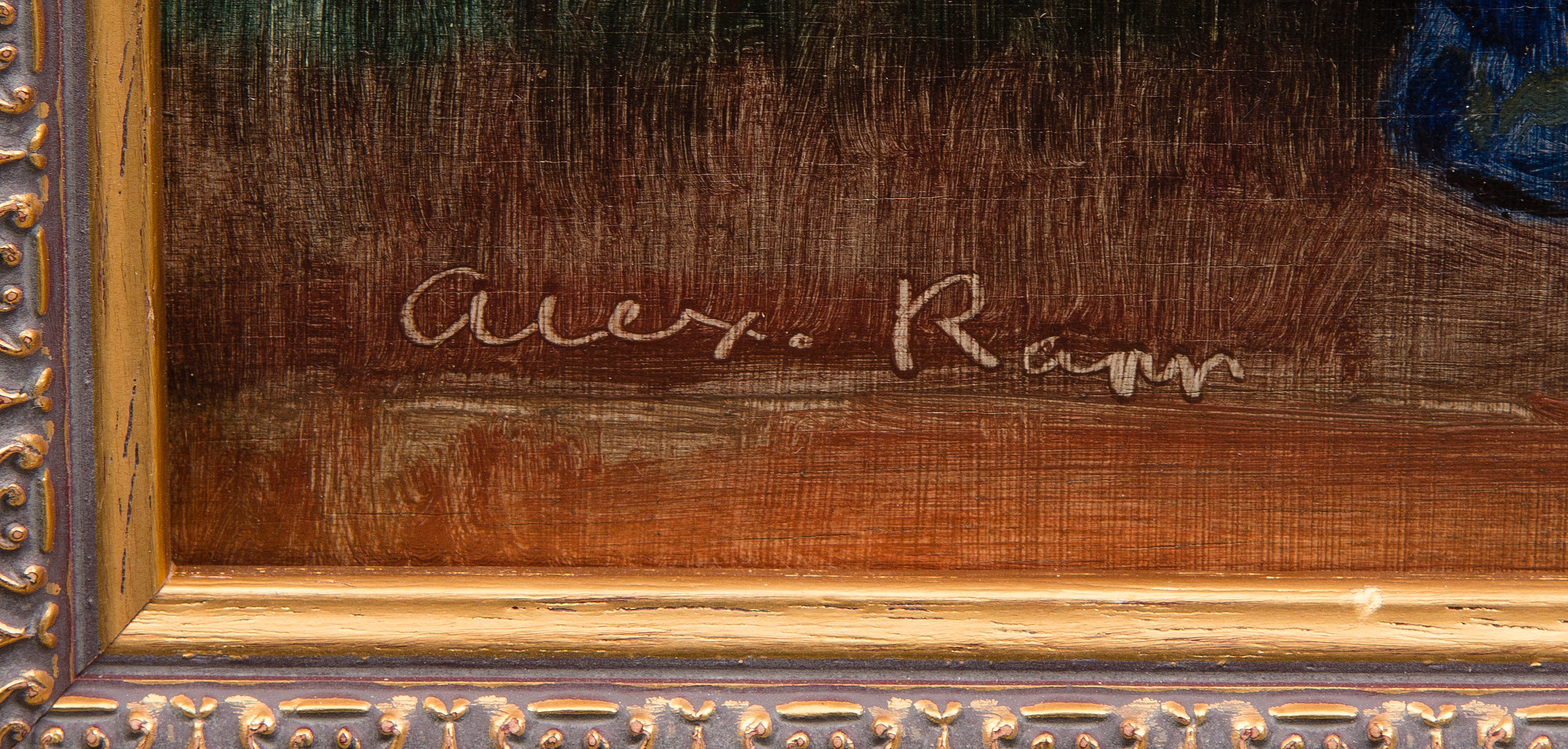 ALEX RAPP, öljy puulevylle, signeerattu. - Bukowskis