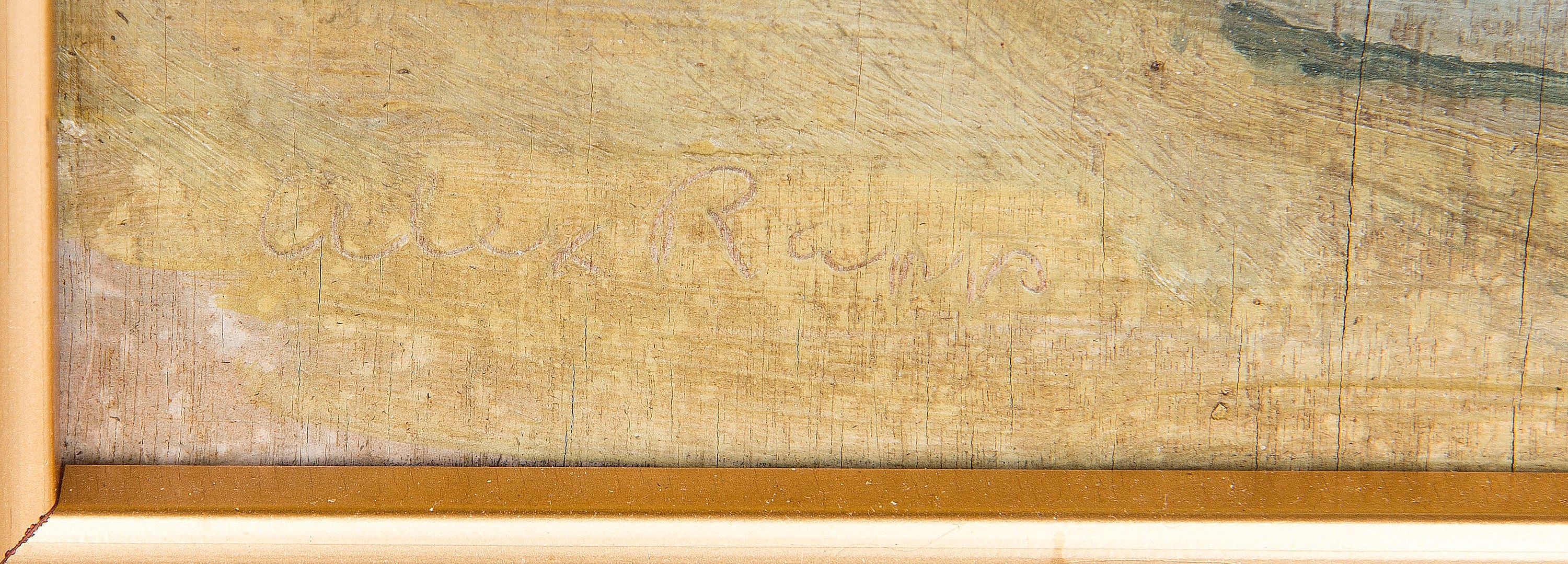 ALEX RAPP, olja på pannå, signerad. - Bukowskis