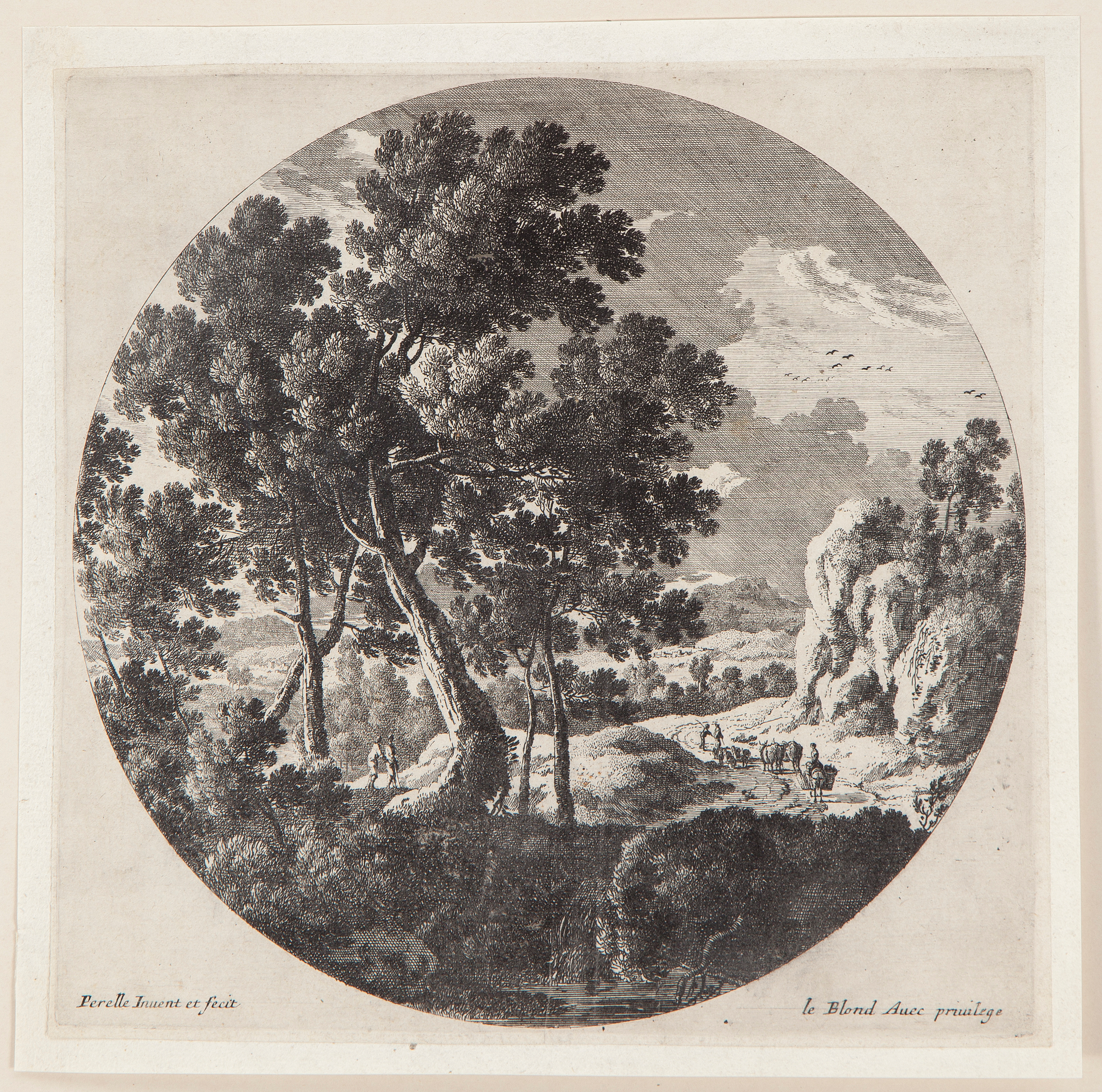 PARTI, grafik, 20 gravyrer, Gabrielle Perelle (1603-1677) och Adam ...