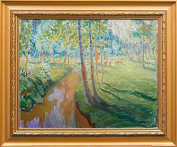 ALEX RAPP, olja på duk, limmad på skiva, signerad Savio och daterad -17 ...