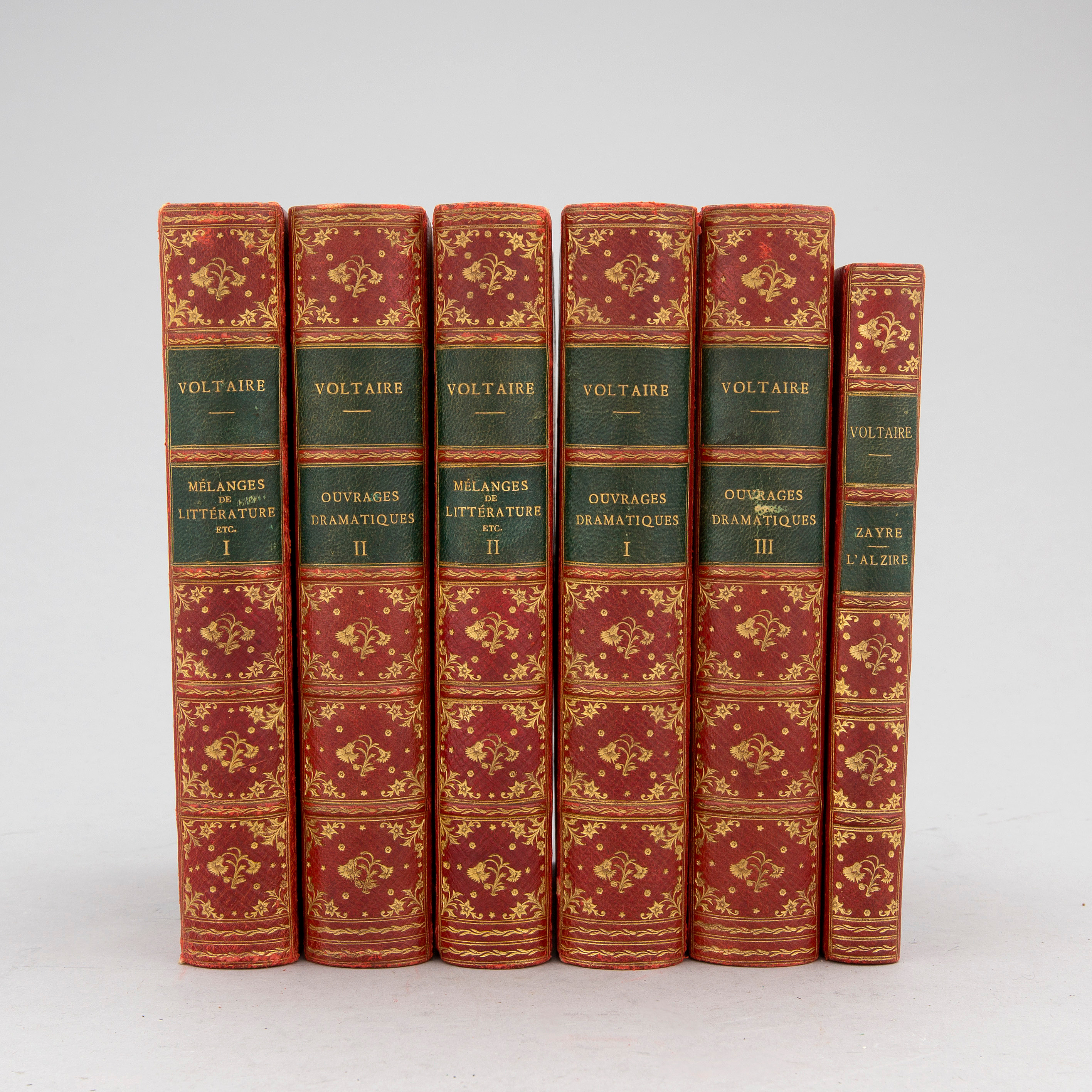 FRANCOISE VOLTAIRE, 6 vol, Collection Complete des Oeuvres de Voltaire ...