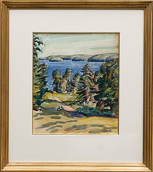 VERNER THOMÉ, akvarell, signerad och daterad 1943. - Bukowskis