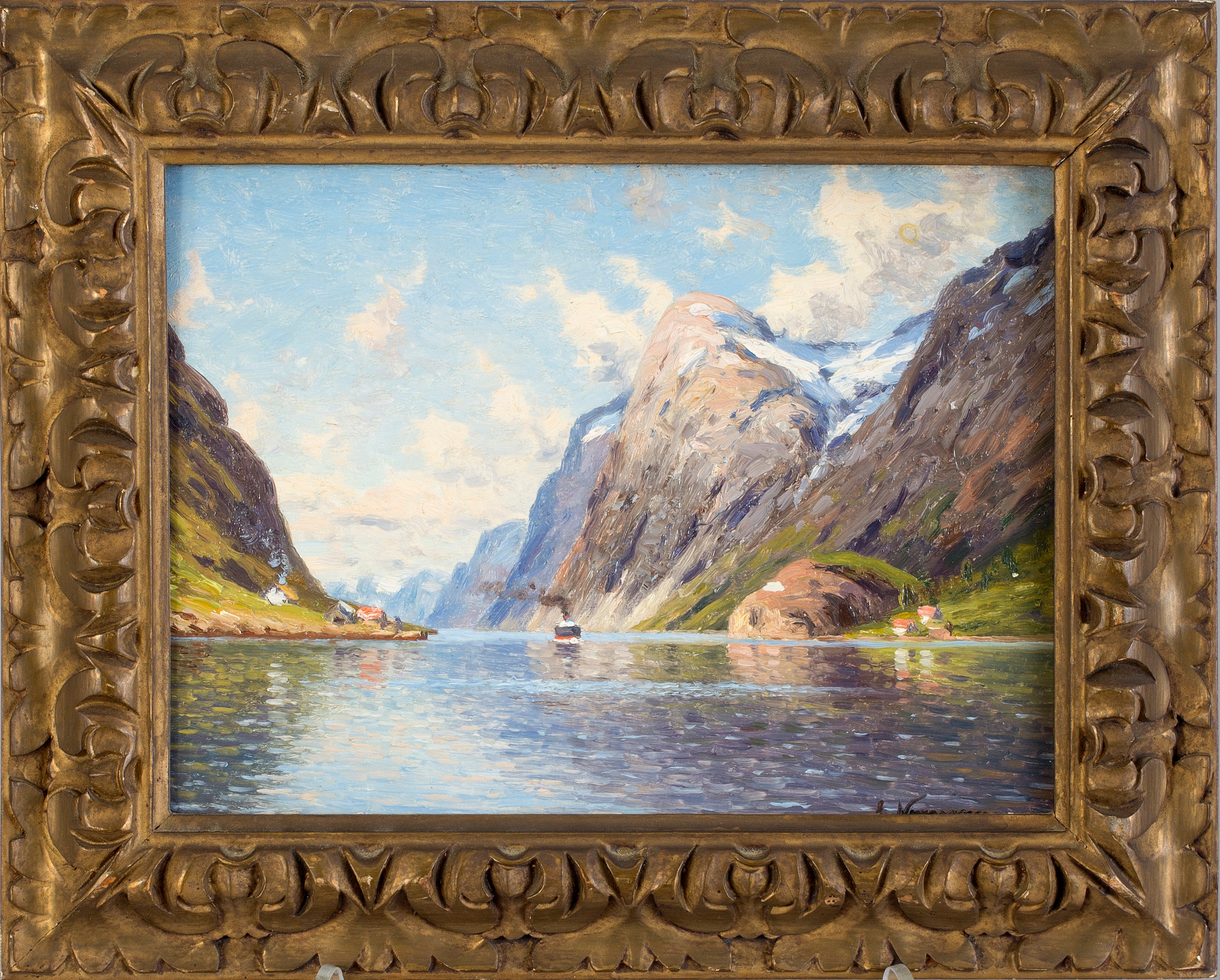 EMMA PASTOR NORMANN, olja på pannå, signerad. - Bukowskis