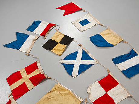 SIGNALFLAGGOR, 27 stycken, 1900-tal. - Bukowskis