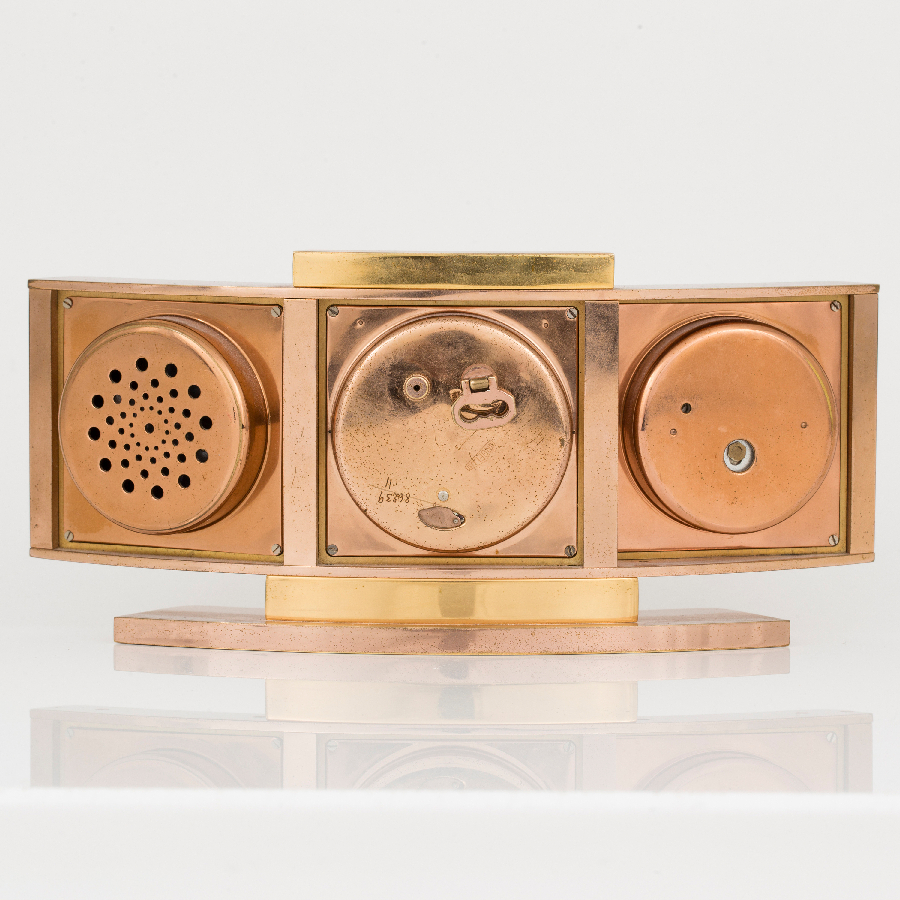 ANGELUS, super, table clock, barometer, thermometer, 190 x 88 mm ...