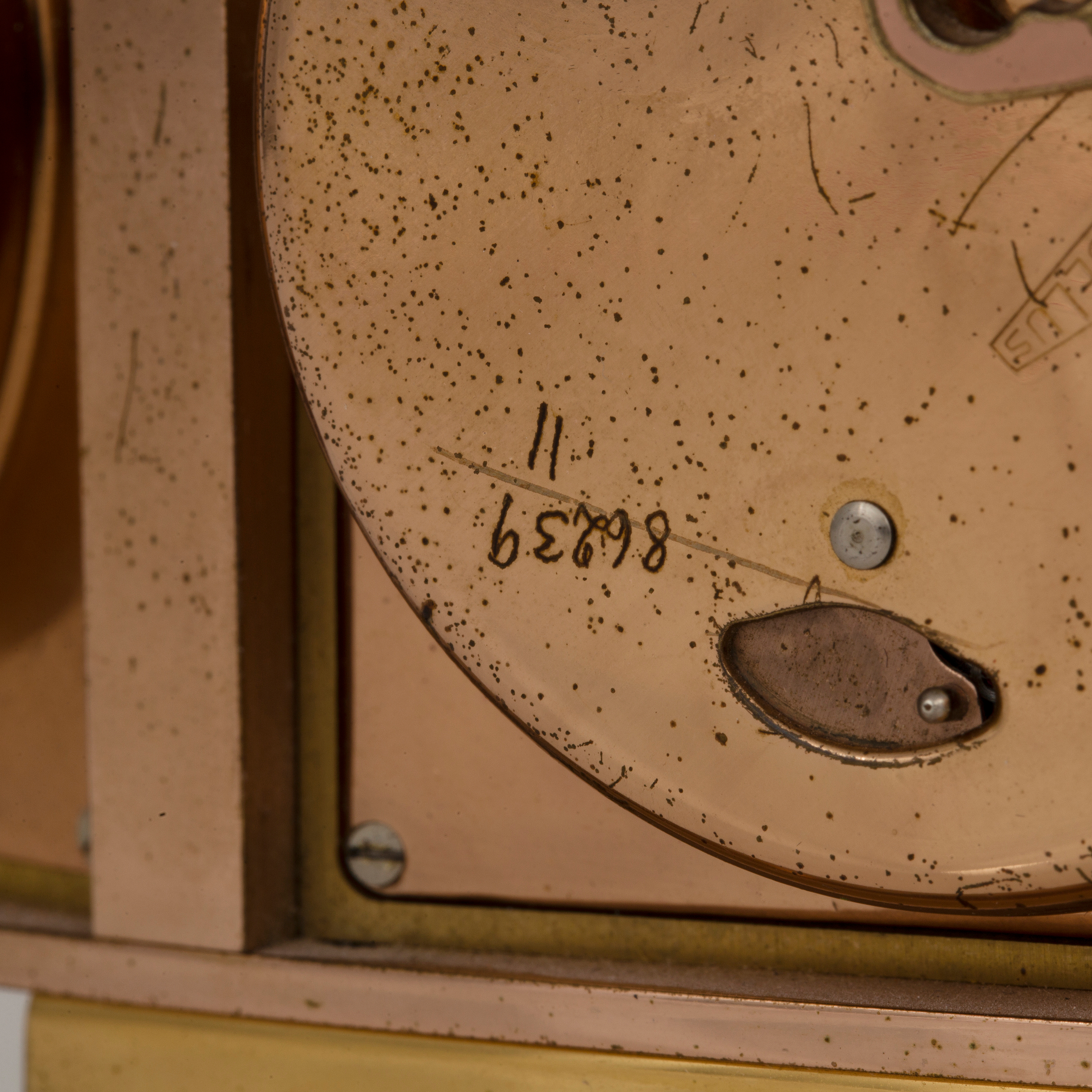 ANGELUS, super, table clock, barometer, thermometer, 190 x 88 mm ...