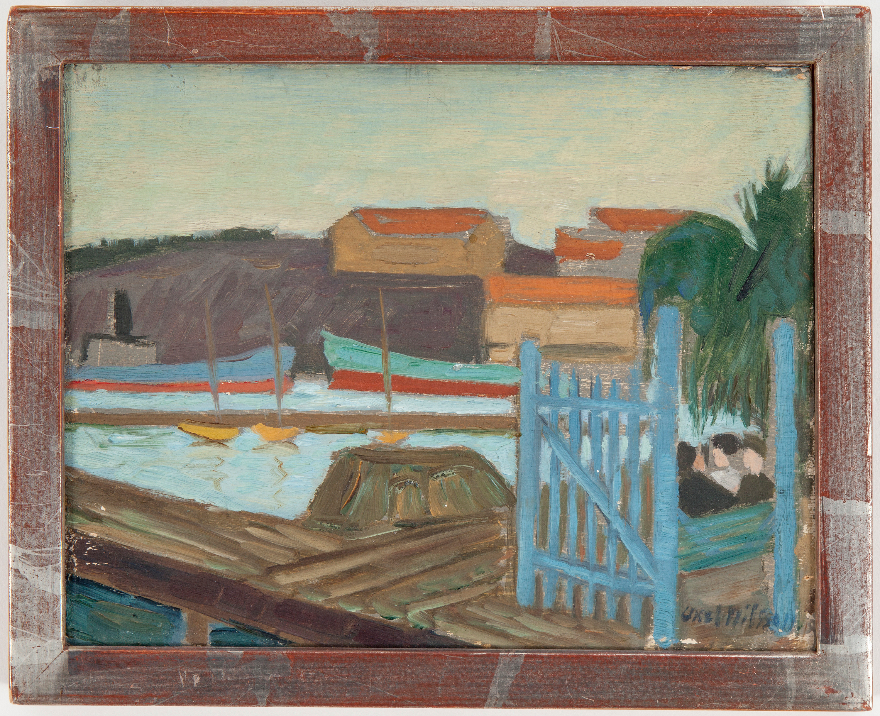 AXEL NILSSON, olja på pannå, signerad. - Bukowskis