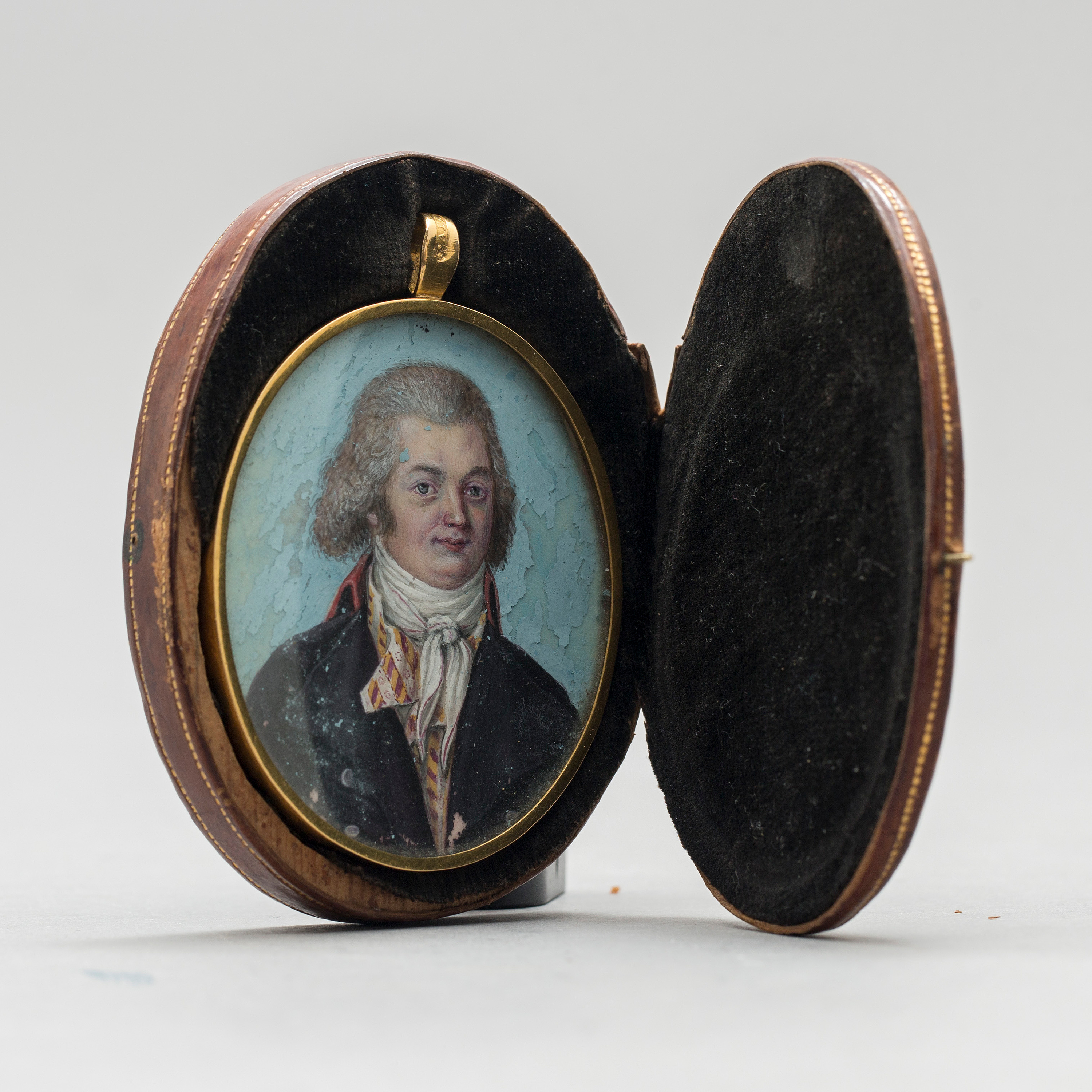 MINIATYRMÅLNING, ram i 18K guld, Åbo, Adam Johan Arppe(1797-1817 ...